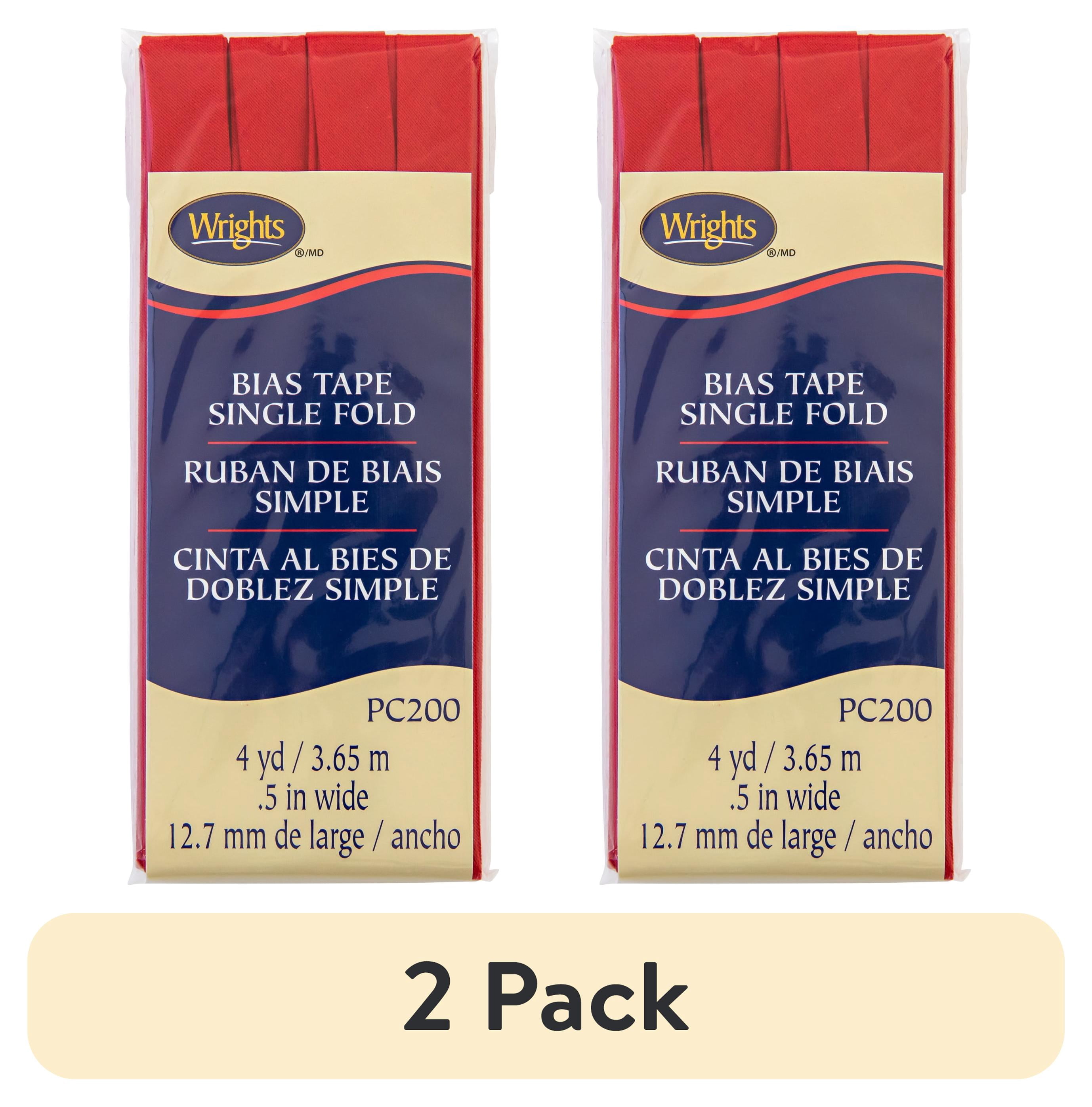 (2 pack) Wrights Bias Tape, Scarlet Red, 1/2