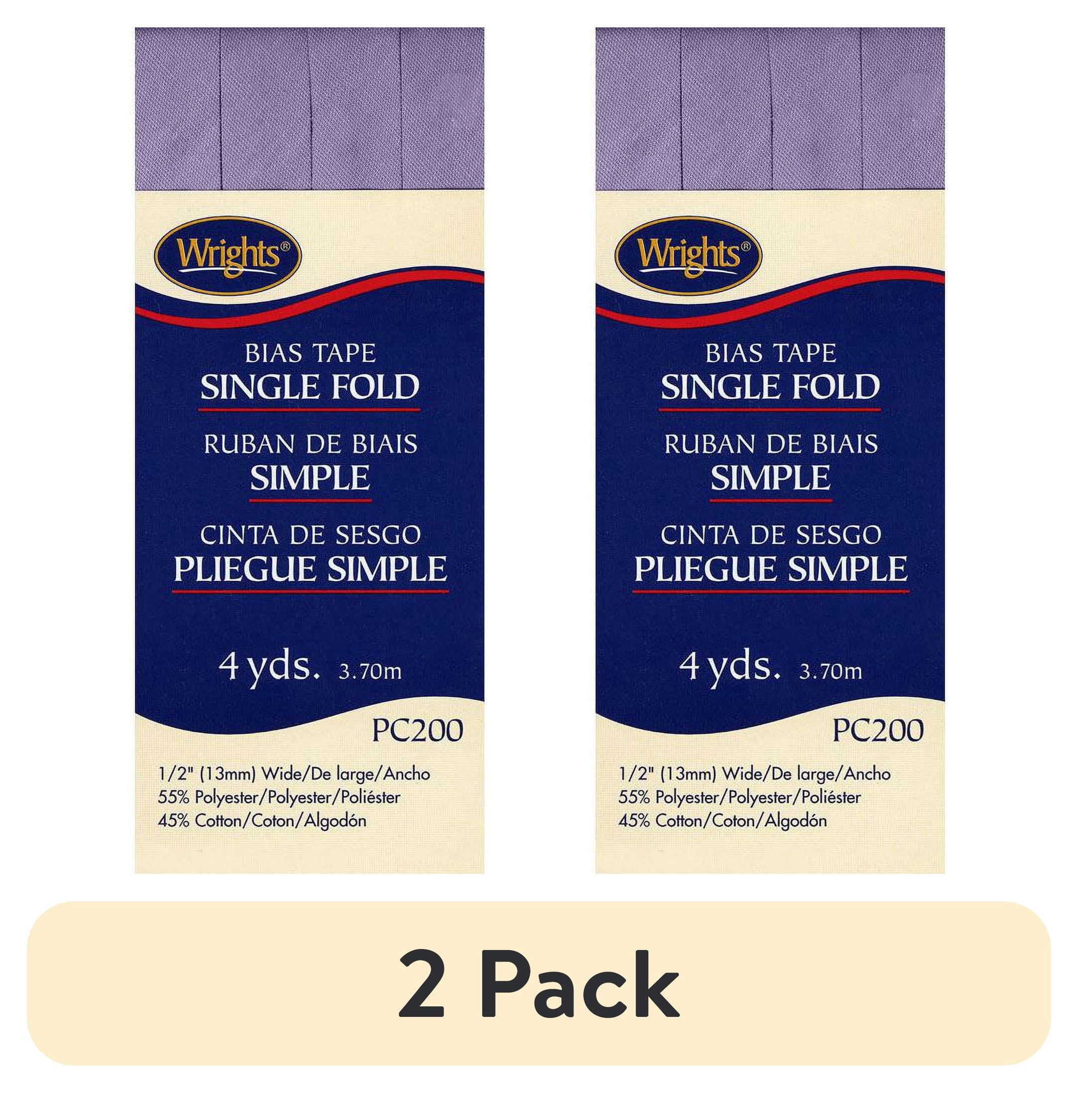 (2 pack) Bias Tape, Single Fold, Wrights #W200- - Walmart.com