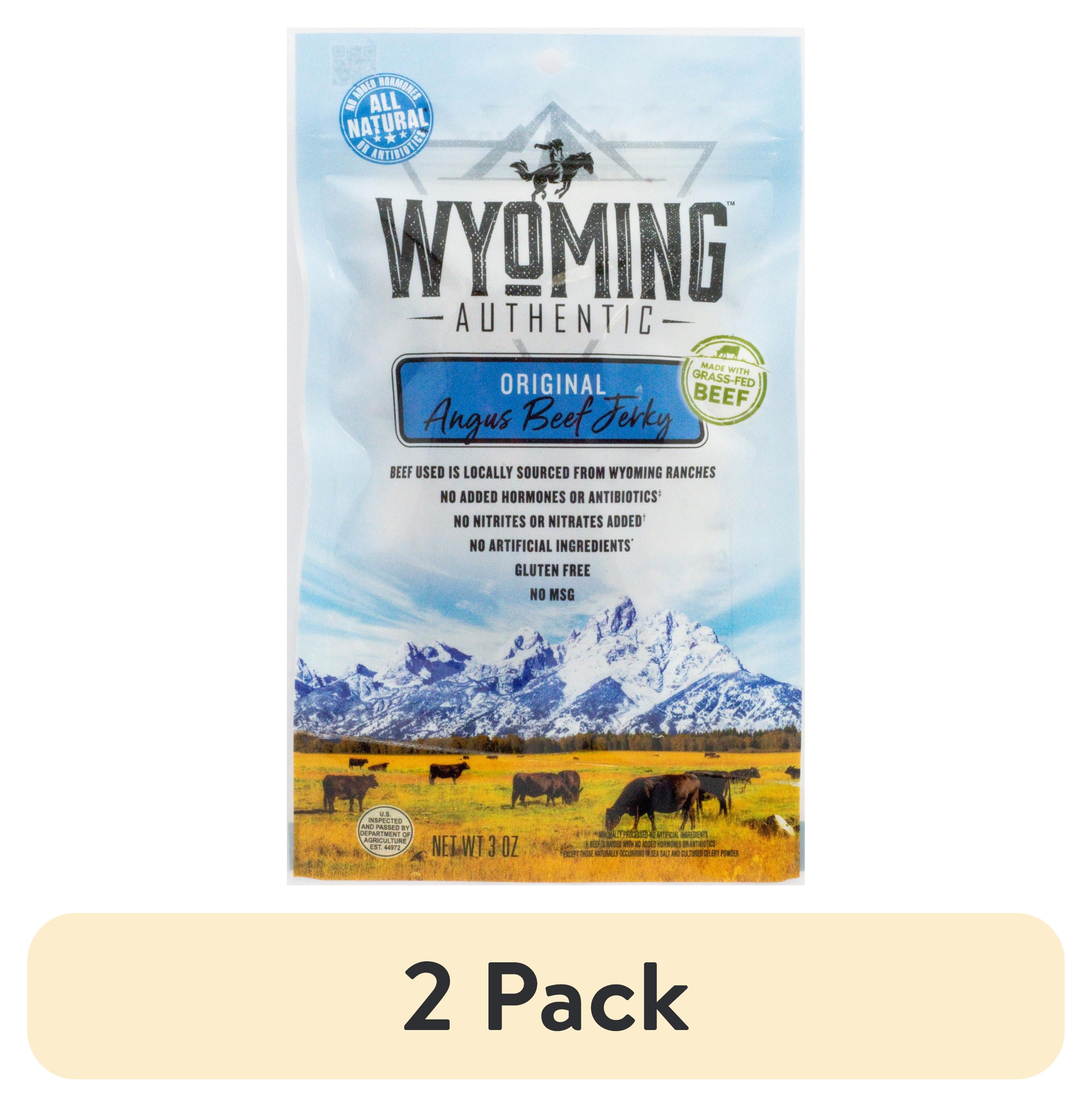(2 pack) Wyoming Authentic Original Angus Beef Jerky, 3 oz - Walmart.com
