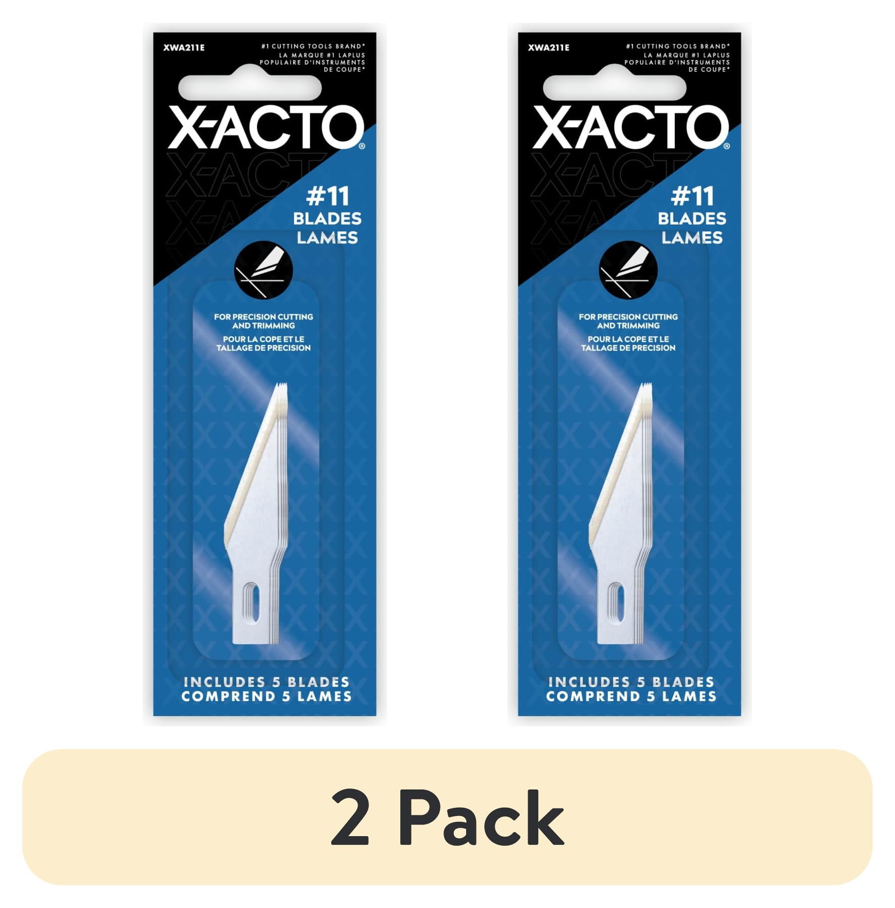 (2 pack) X-ACTO Replacement Blades, No. 11, Carbon Steel Blade, Pack of ...