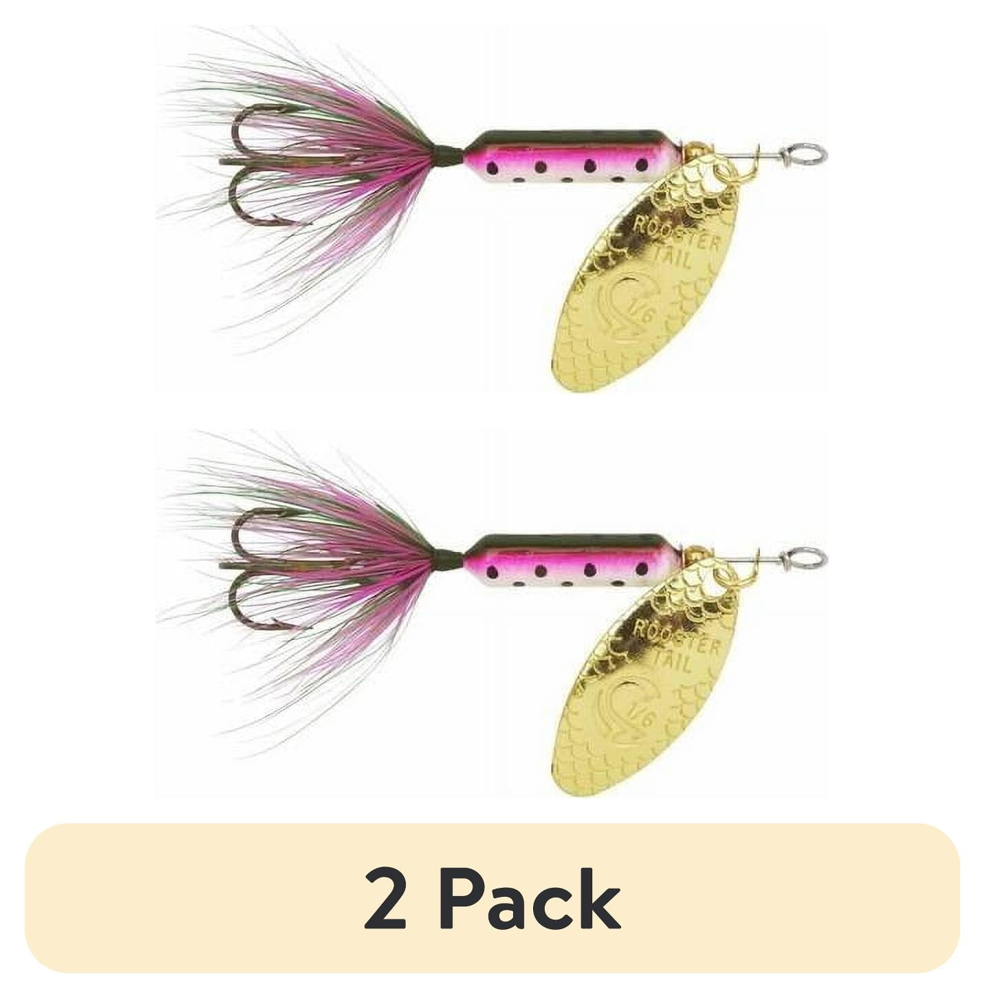 (2 pack) Yakima Bait Original Rooster Tail, Inline Spinnerbait Fishing ...