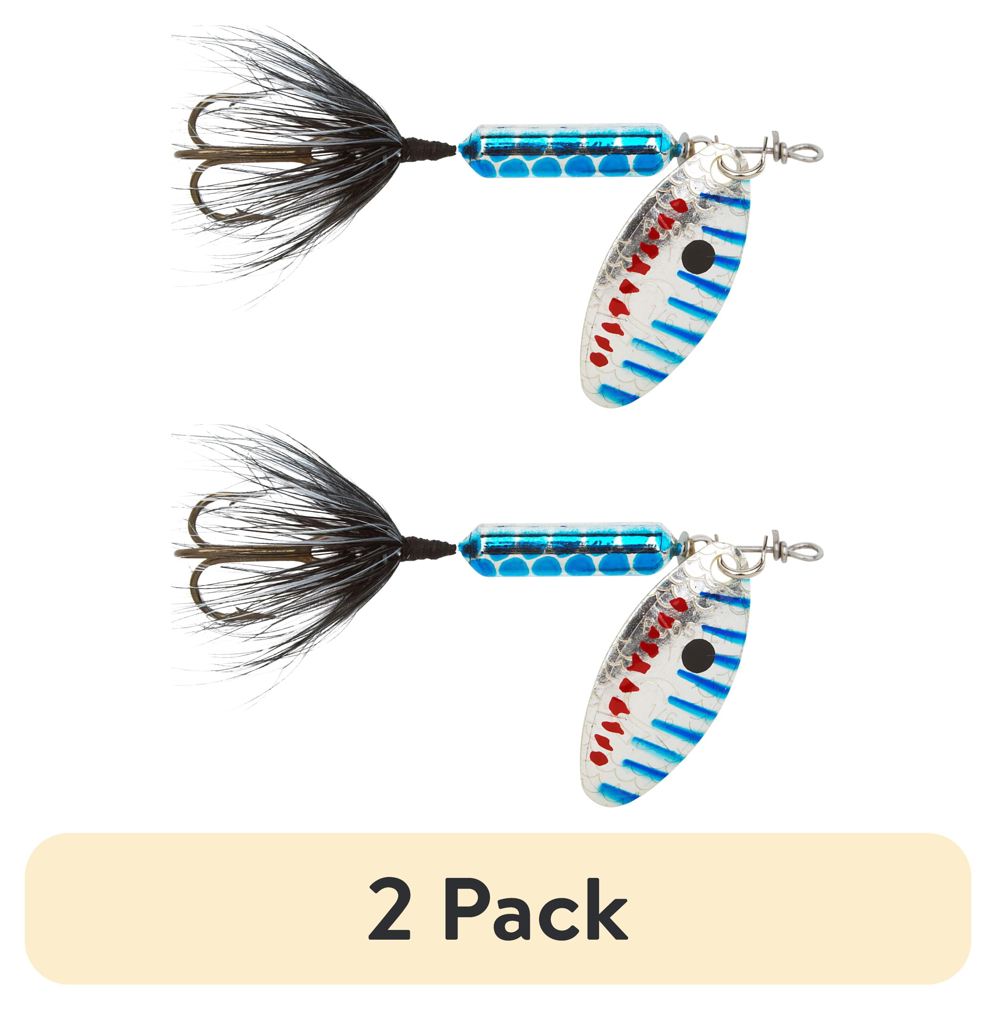 (2 pack) Yakima Bait Rooster Tail Metallic Silver Blue Pirate Fishing ...
