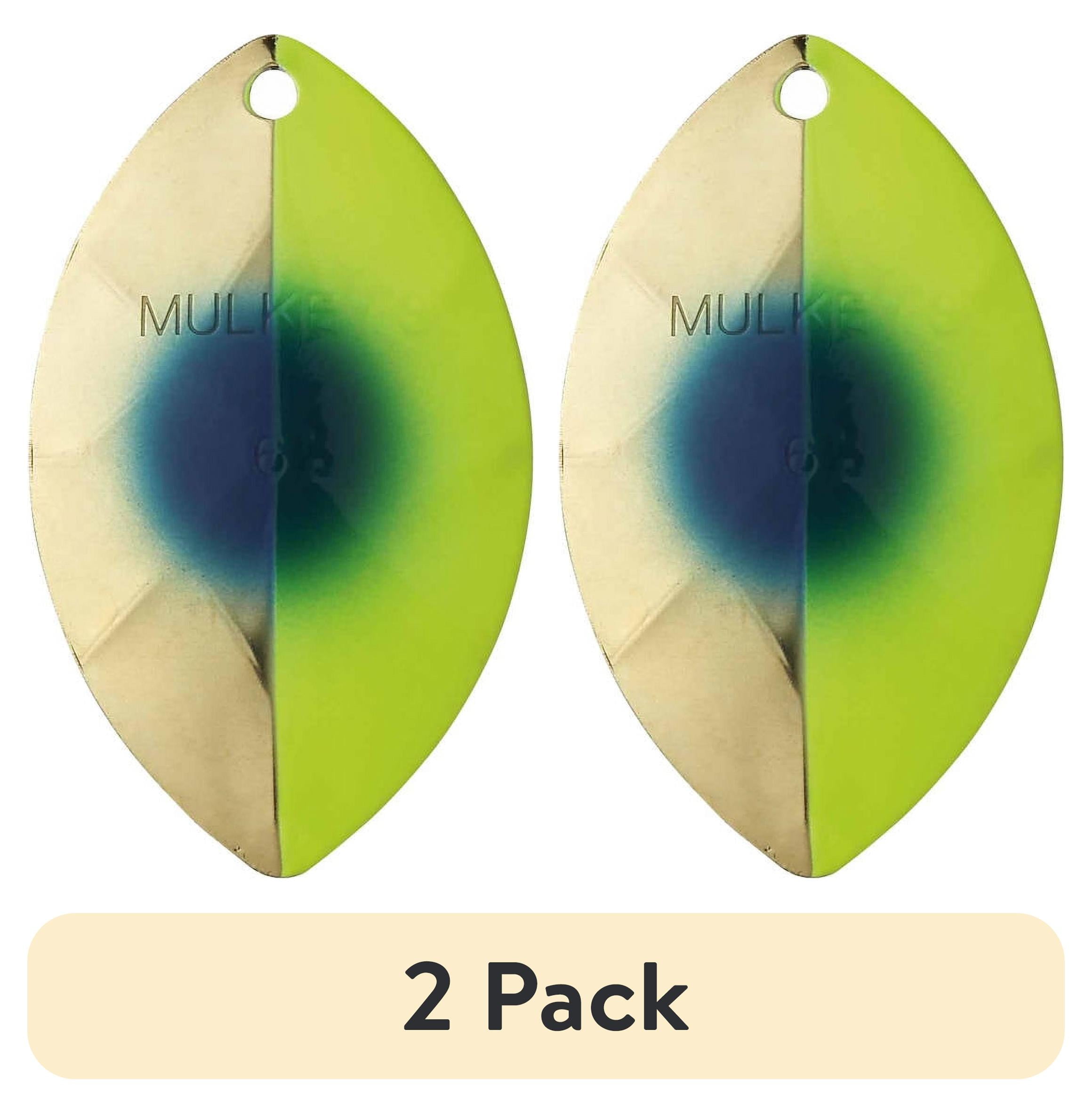 (2 pack) Yakima Bait Worden's Flash Glo 4-3/4" UV Squid Spinners Trolling Fishing Lure, Metallic ...