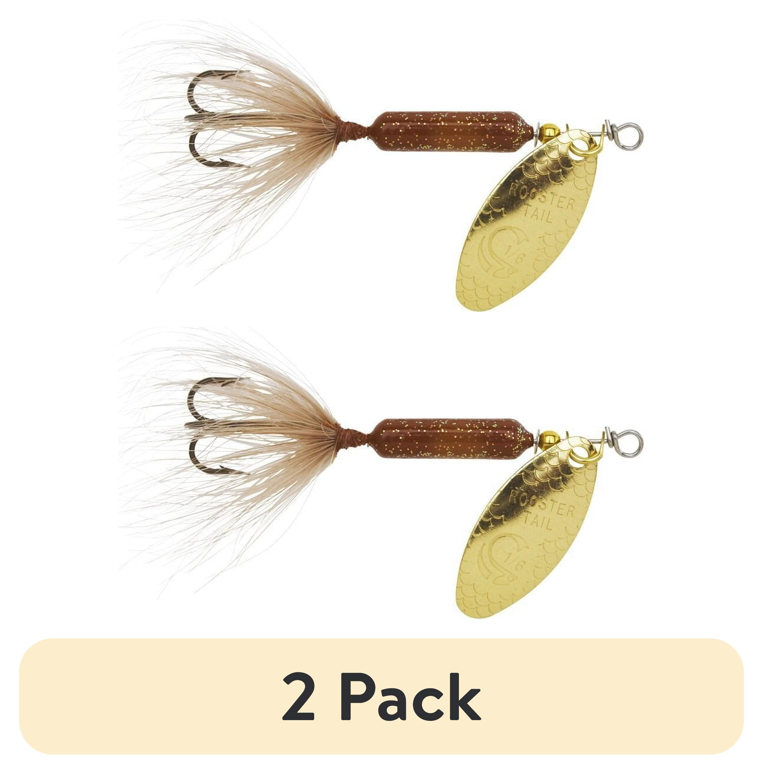 (2 pack) Yakima Bait Worden's Original Rooster Tail, Inline Spinnerbait Fishing Lure, Glitter ...