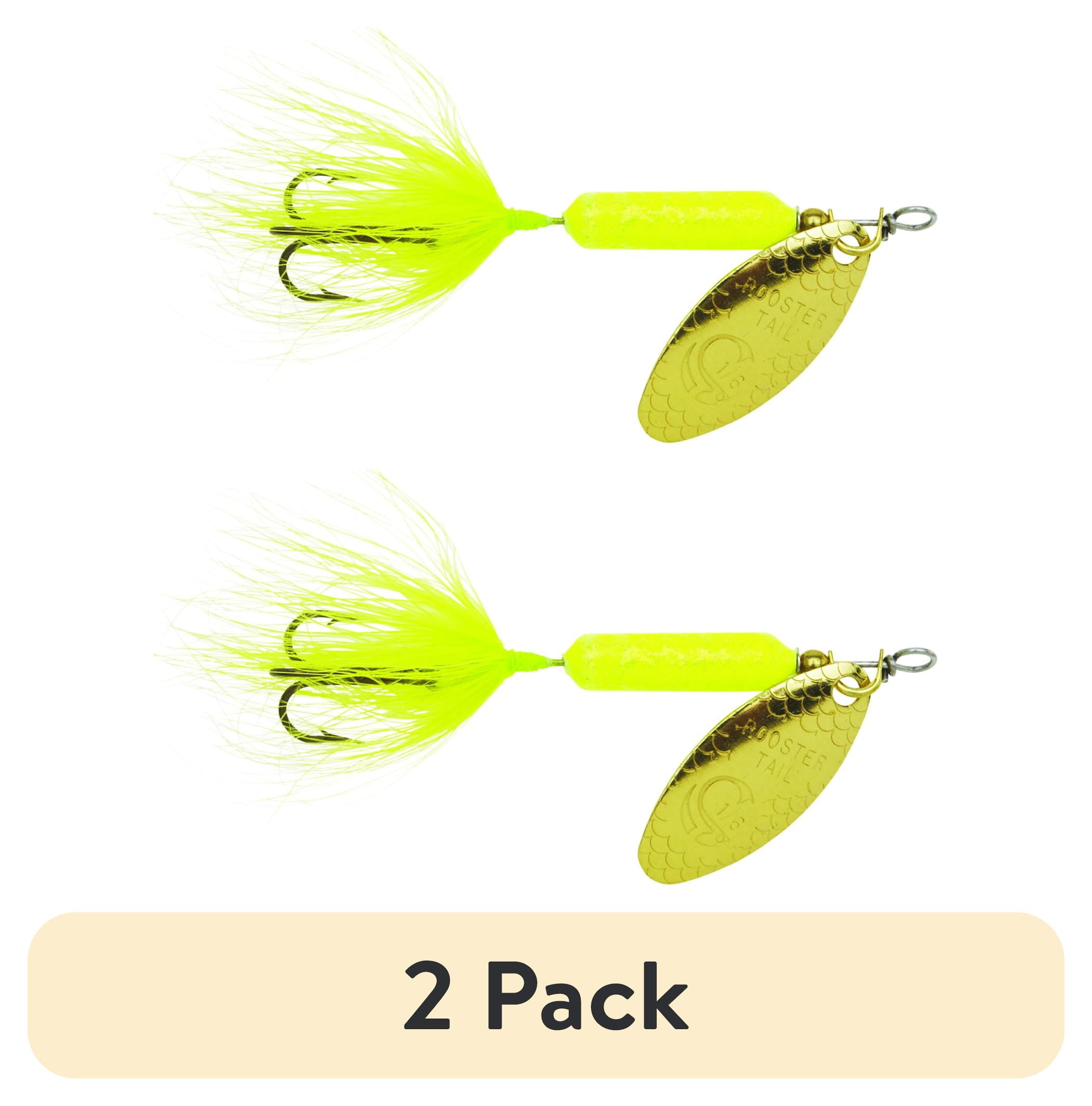 (2 pack) Yakima Bait Worden's Original Rooster Tail, Inline Spinnerbait Fishing Lure, Glitter ...