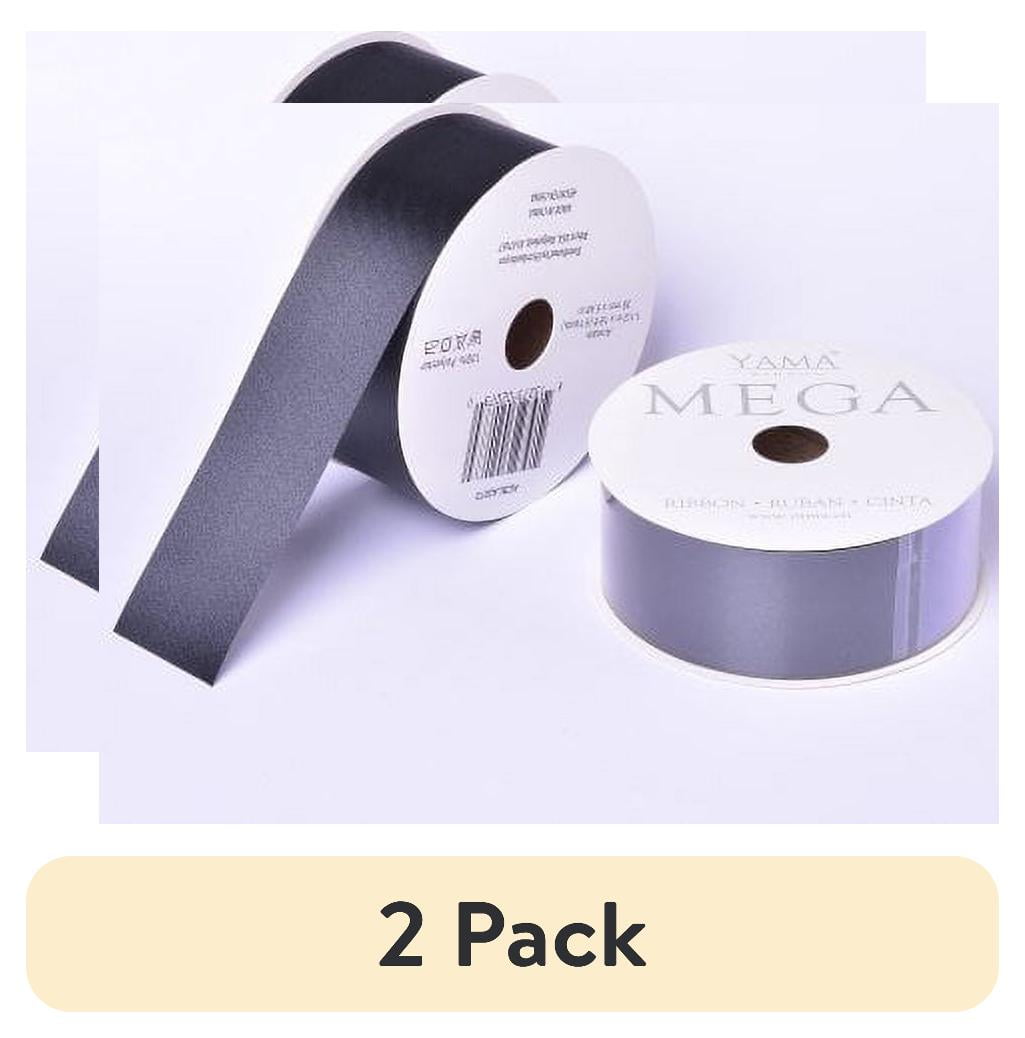 (2 pack) Yama Ribbon 1.5" Acetate Black Mega Ribbon, 1 Each - Walmart.com