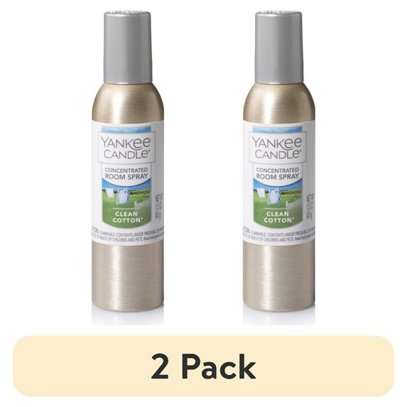 (2 pack) Yankee Candle® Clean Cotton Concentrated Room Spray - Walmart.com