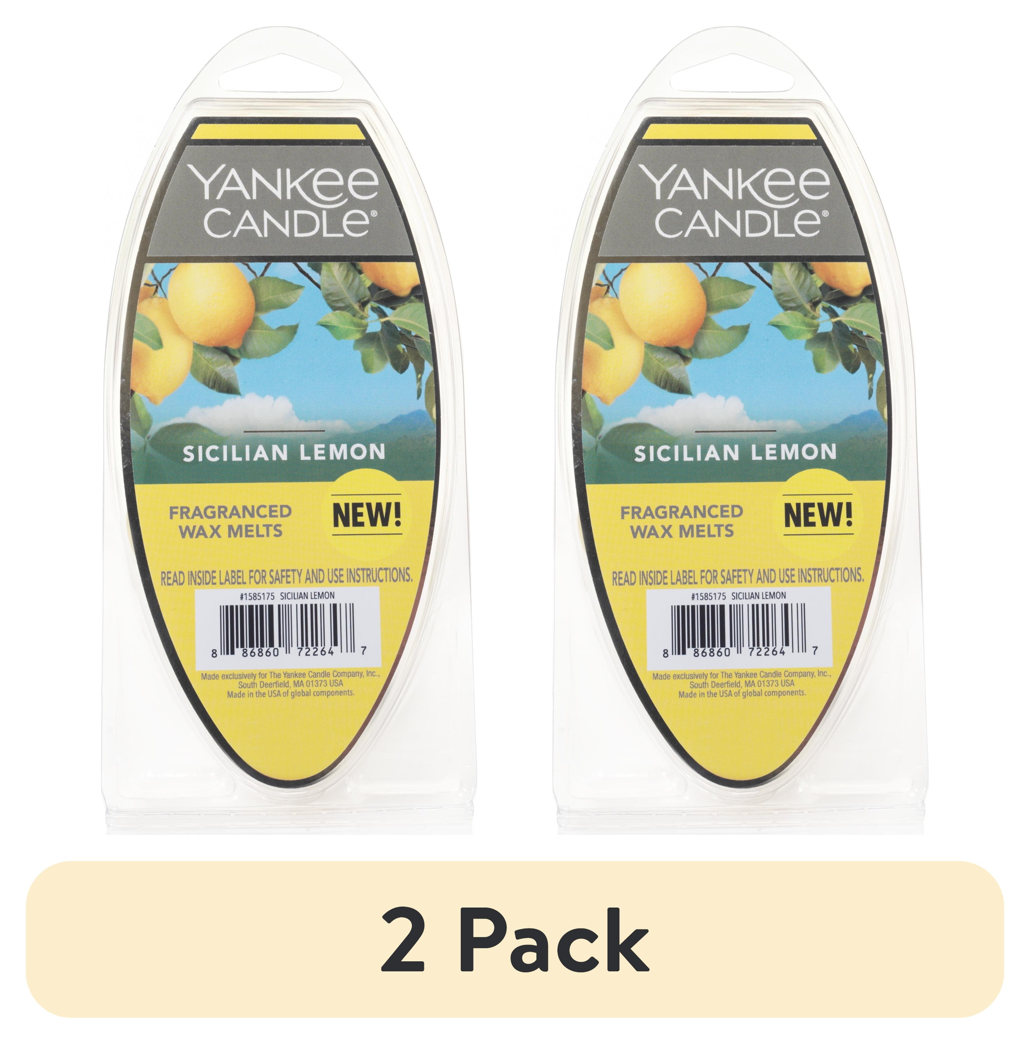 (2 pack) Yankee Candle Wax Melts, Sicilian Lemon - Walmart.com