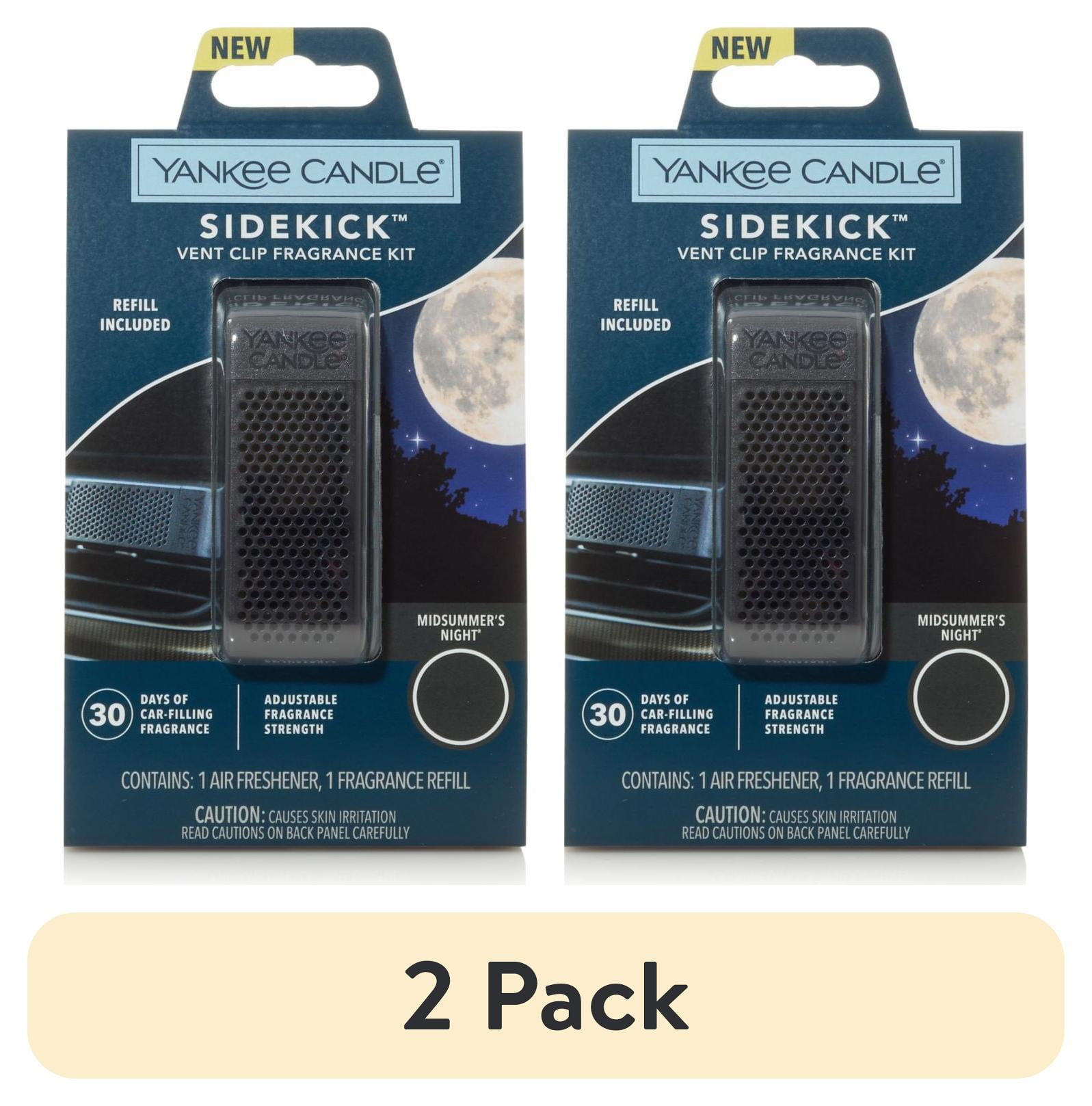 Yankee Candle Sidekick Car Vent Clip Diffuser Kit Midsummer's Night ...