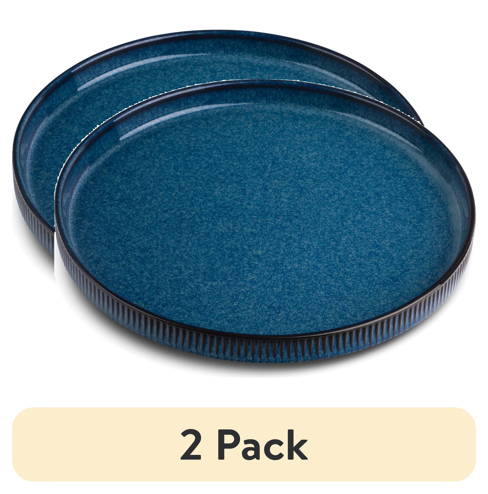 (2 pack) Yellowstone Ceramic Round Dinner Plate, John Collection ...