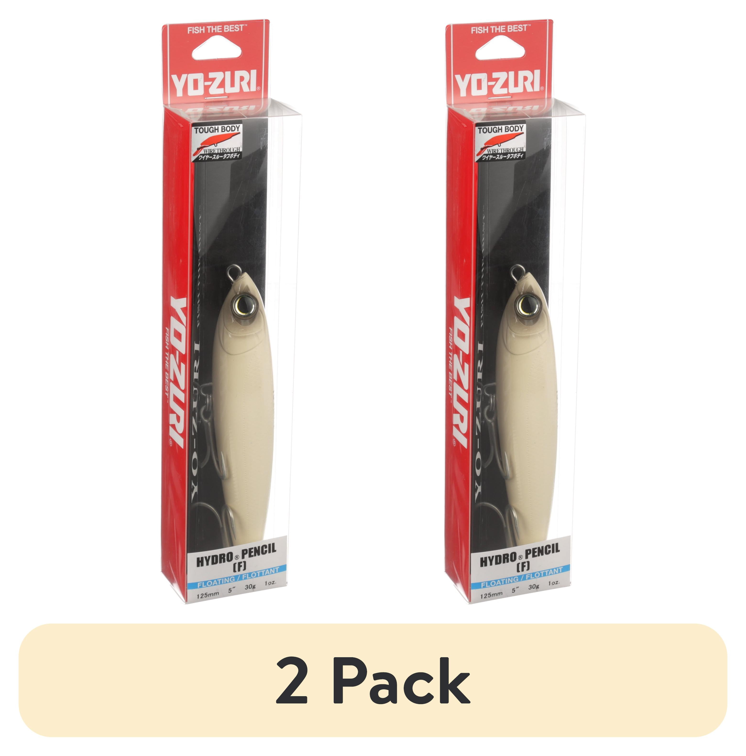 (2 pack) Yo-Zuri Hydro Pencil, 5" Hard Bait Fishing Lure, Bone ...
