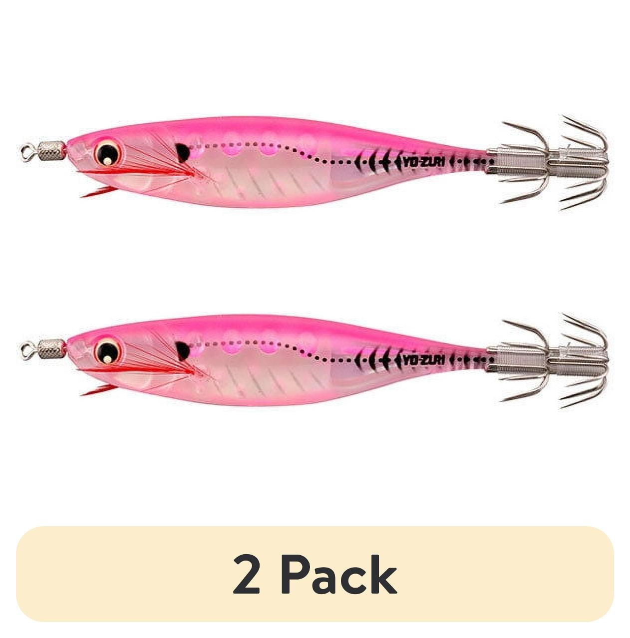 (2 pack) Yo-Zuri Ultra Bait 3 1/8" Squid Jig Hard Bait Fishing Lure, Luminous Pink - Walmart.com