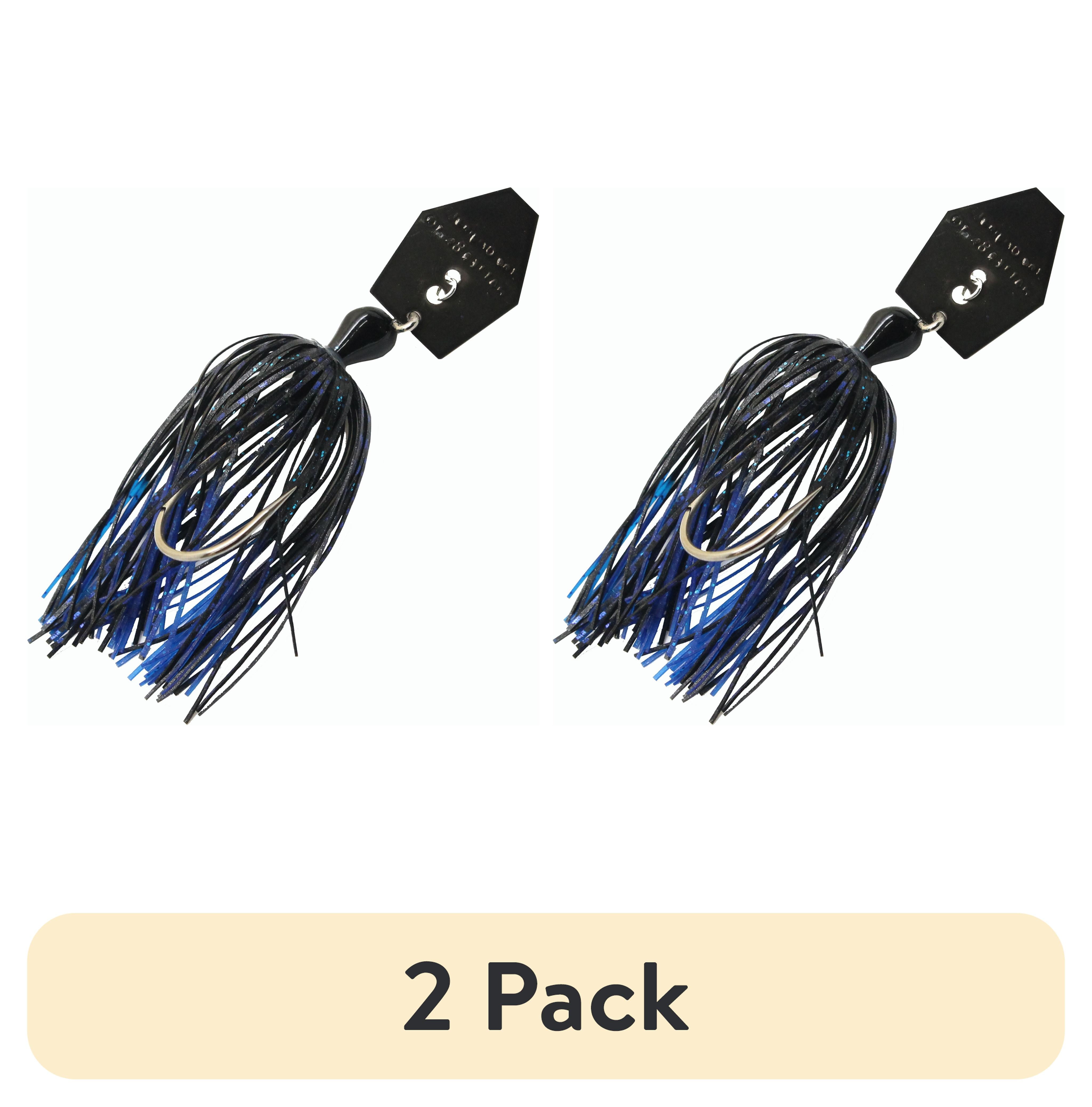 (2 pack) Z-Man Chatterbait Original 1/4oz Blue Back/Nickel Blade ...