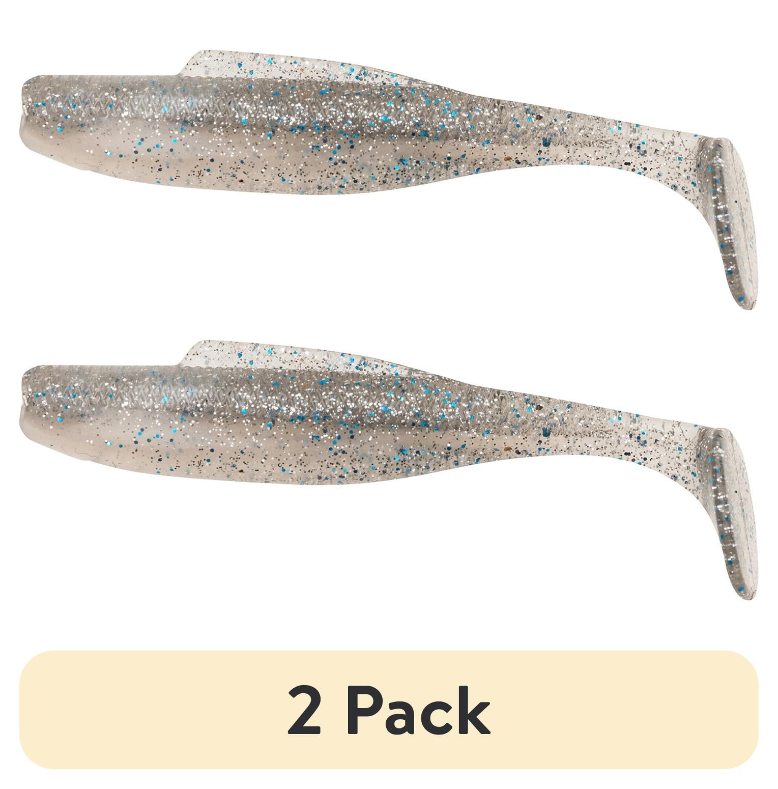 (2 pack) Z-Man DieZel MinnowZ Soft Swimbait 4in Smokey Shad - Walmart.com