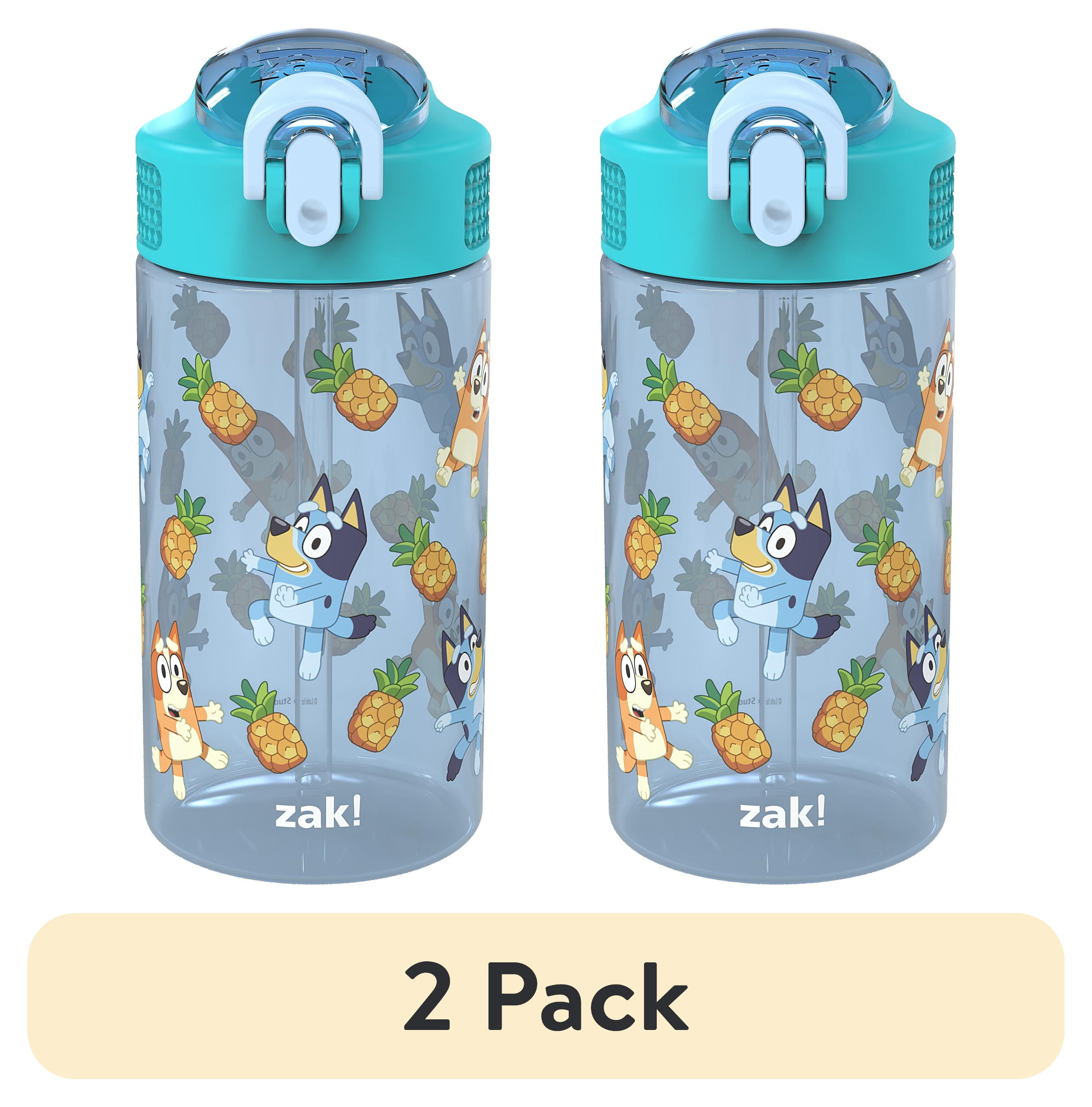(2 pack) Zak Designs Bluey 16 Fluid Ounces Reusable Leakproof Plastic ...