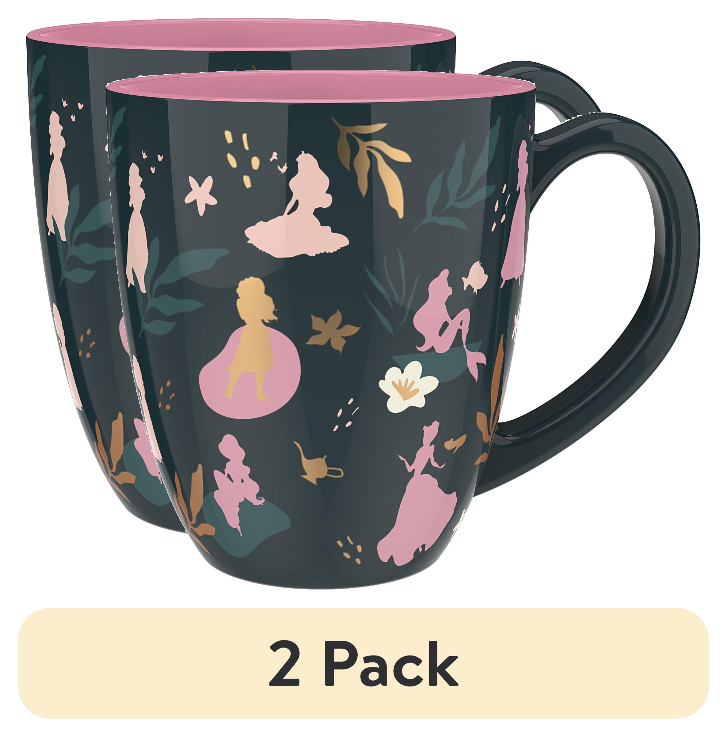 Zak Designs Disney Princess Ceramic Coffee Mug 2 Pack, Dishwasher ...
