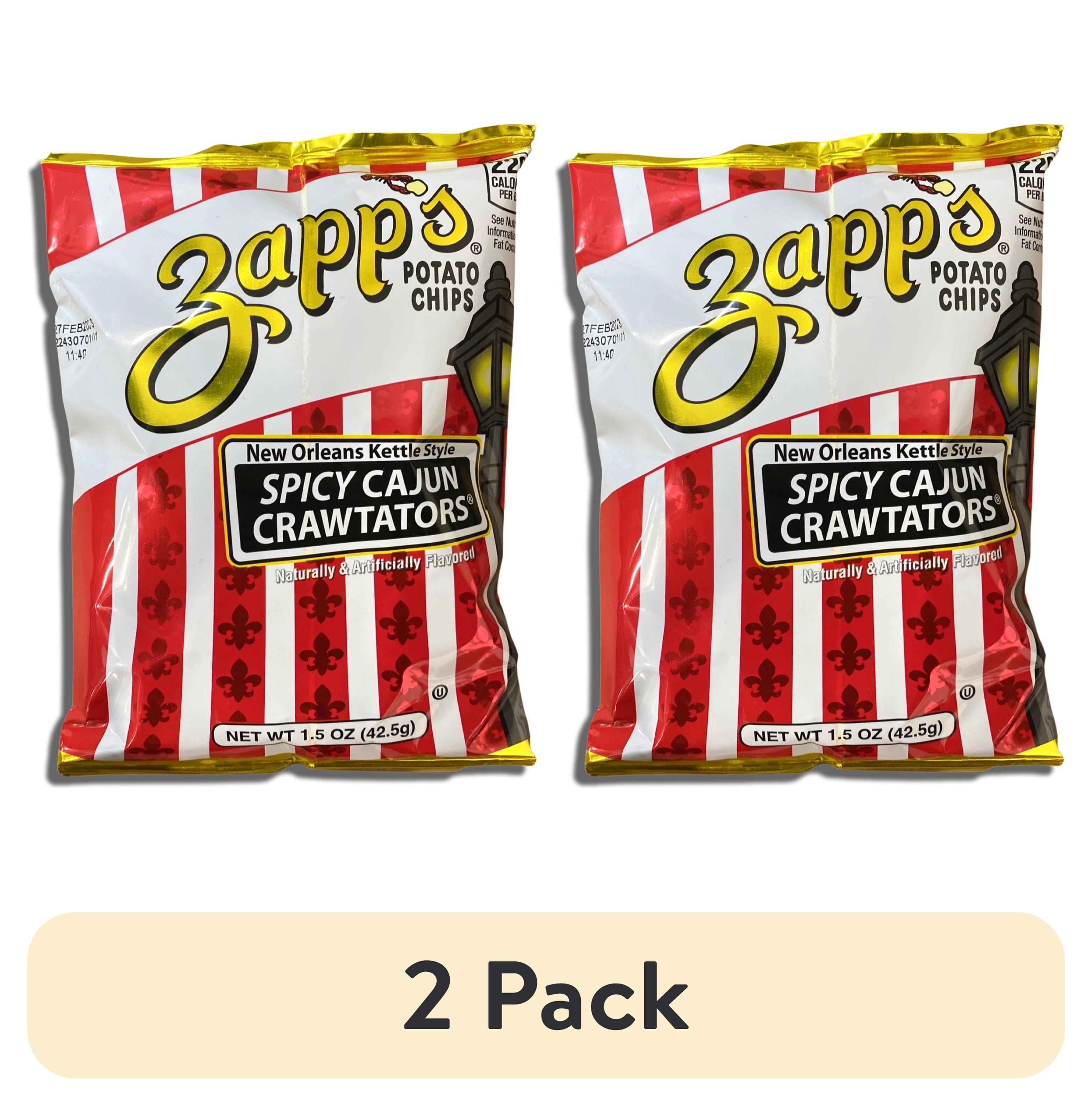 (2 pack) Zapp's Zapp's New Orleans Kettle Style Potato Chips Spicy ...