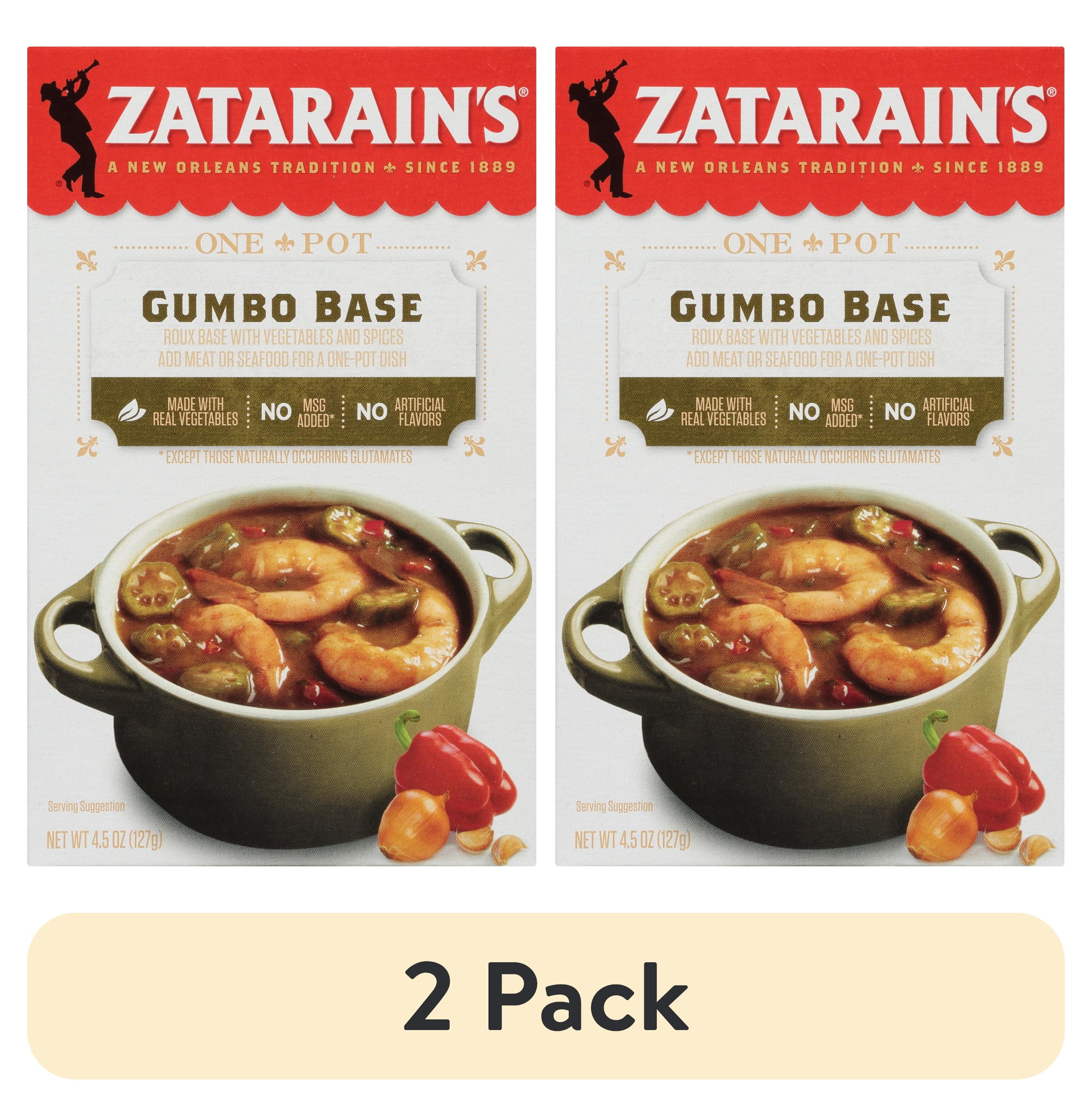 (2 pack) Zatarain's Gumbo Base, 4.5 oz Box - Walmart.com
