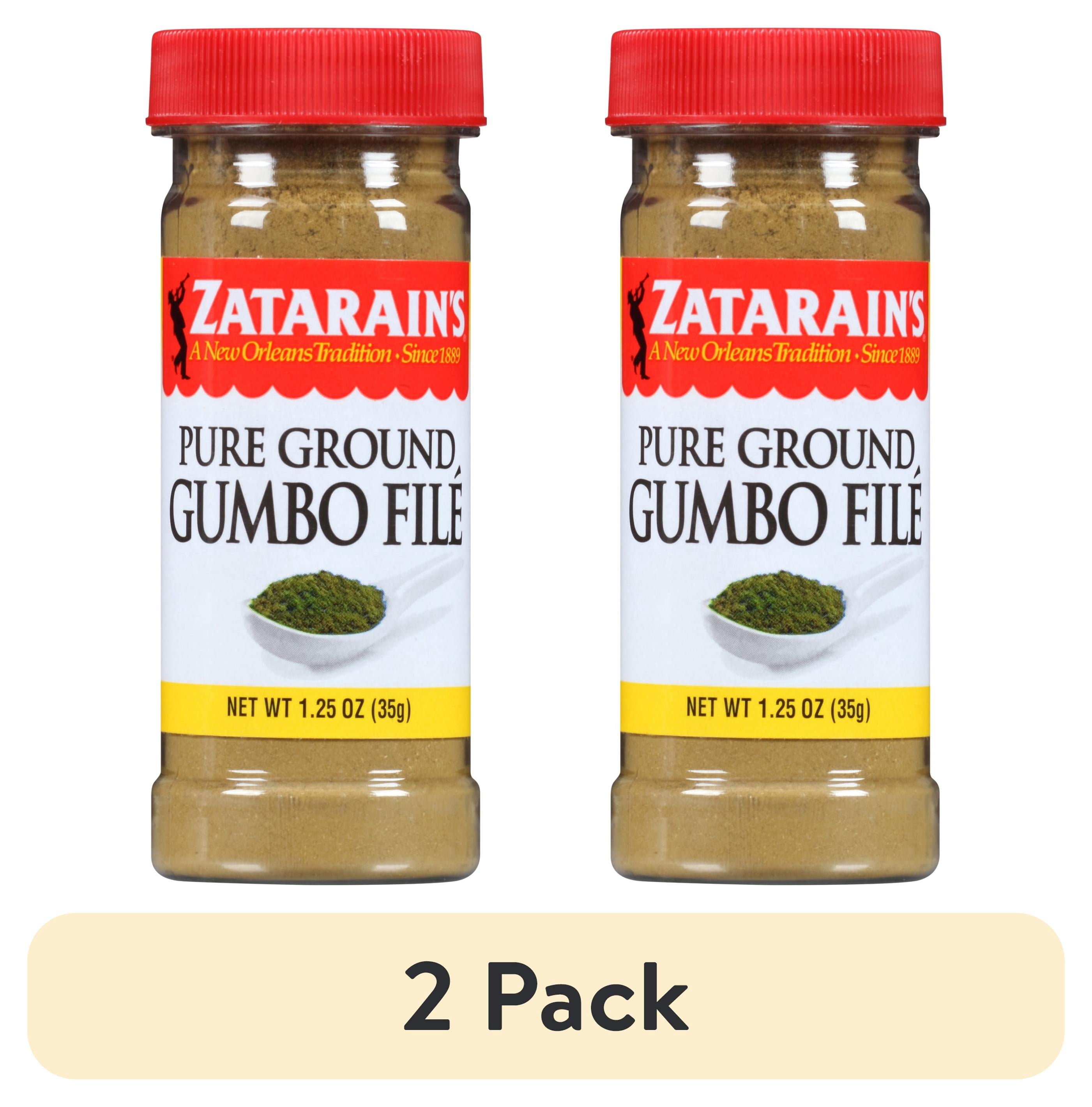 (2 pack) Zatarain's Kosher Pure Ground Gumbo File, 1.25 oz Bottle ...