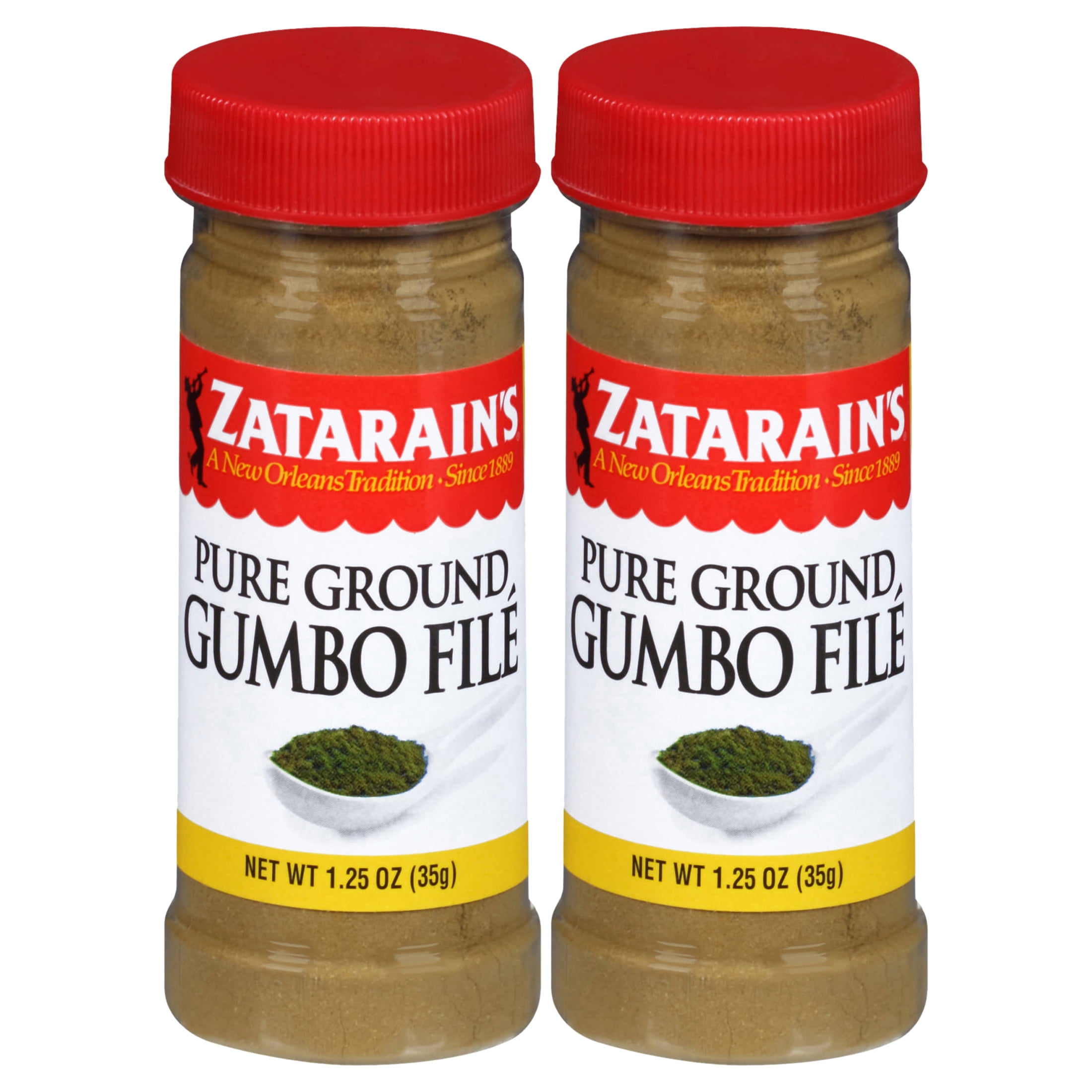 (2 pack) Zatarain's Kosher Pure Ground Gumbo File, 1.25 oz Bottle ...