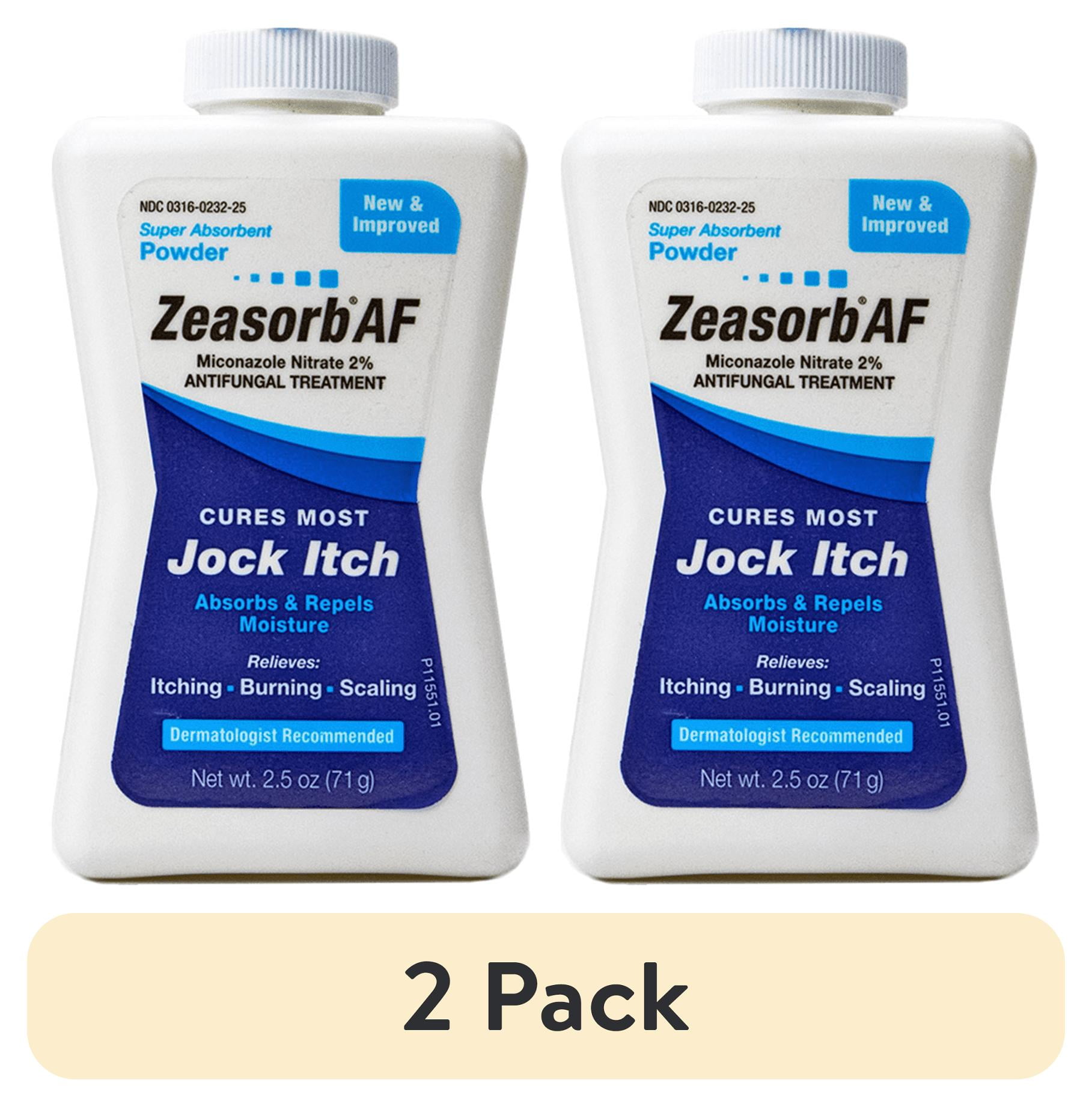(2 pack) Zeasorb AF Jock Itch Powder, 2.5 oz - Walmart.com