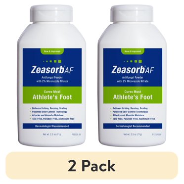 Zeasorb Super Absorbent Powder 2.50 oz - Starch-Free for Dry Feet ...