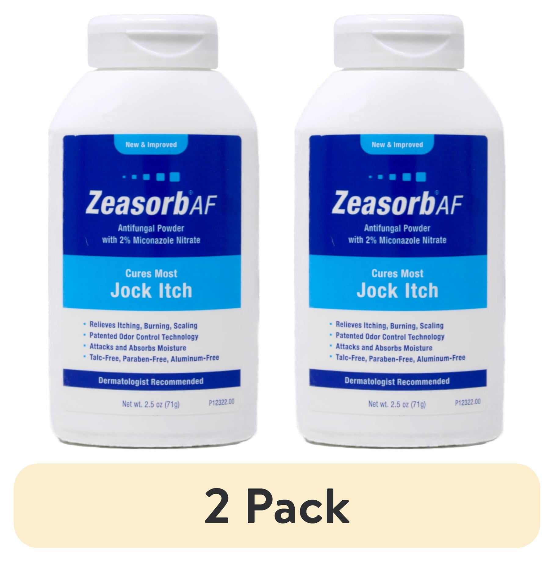 (2 pack) Zeasorb Super Absorbent Antifungal Treatment Powder for Jock ...