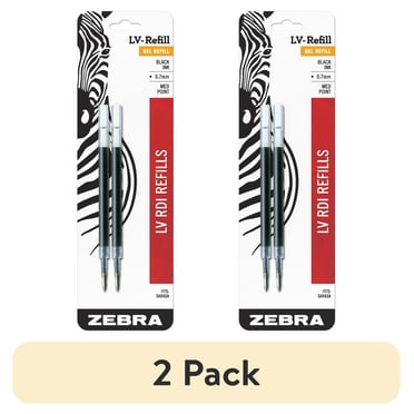 Zebra G301 Retractable Ballpoint Pen Refills, 0.7mm Medium Point, Blue ...
