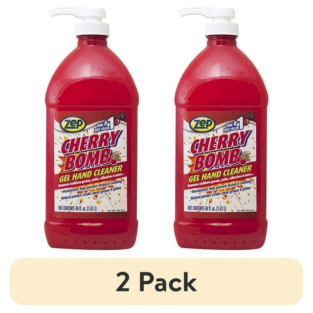 (2 pack) Zep Brand Cherry Bomb Gel Hand Cleaner, Cherry Aromatic Scent ...