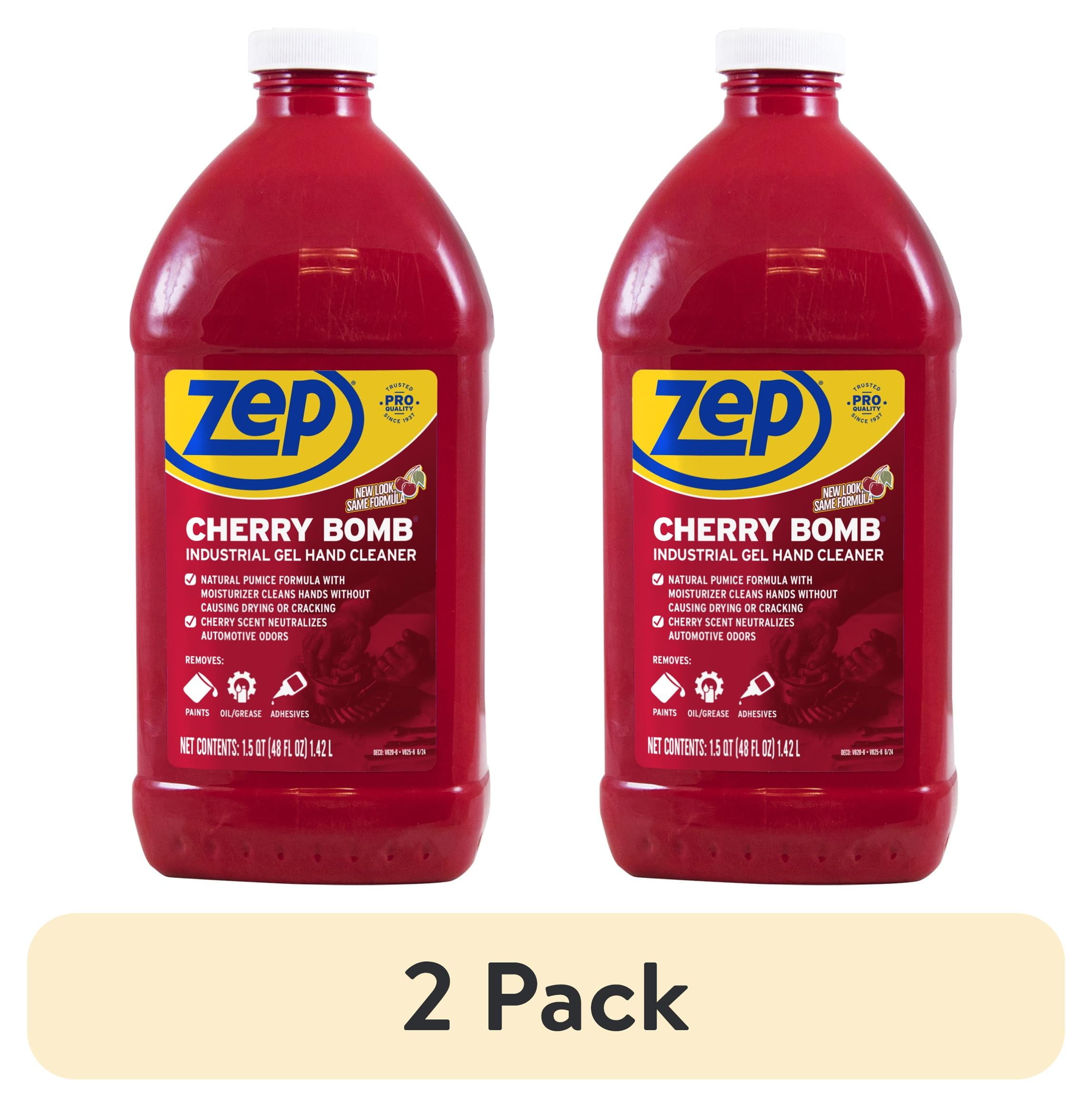 (2 pack) Zep Brand Cherry Bomb Gel Hand Cleaner, Cherry Aromatic Scent ...