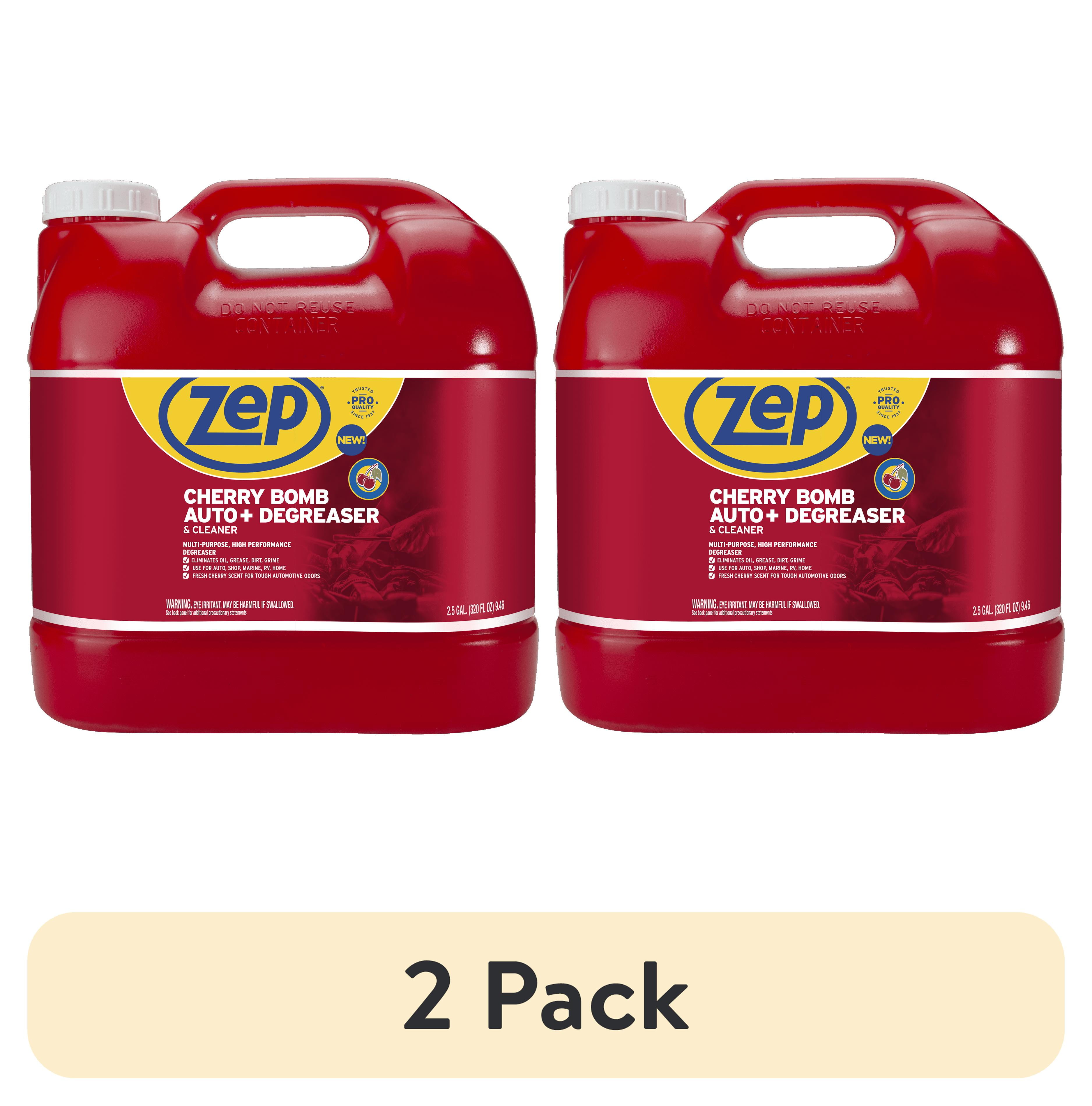 (2 pack) Zep Cherry Bomb Automotive Degreaser, 2.5 Gallons, for Auto/RV ...
