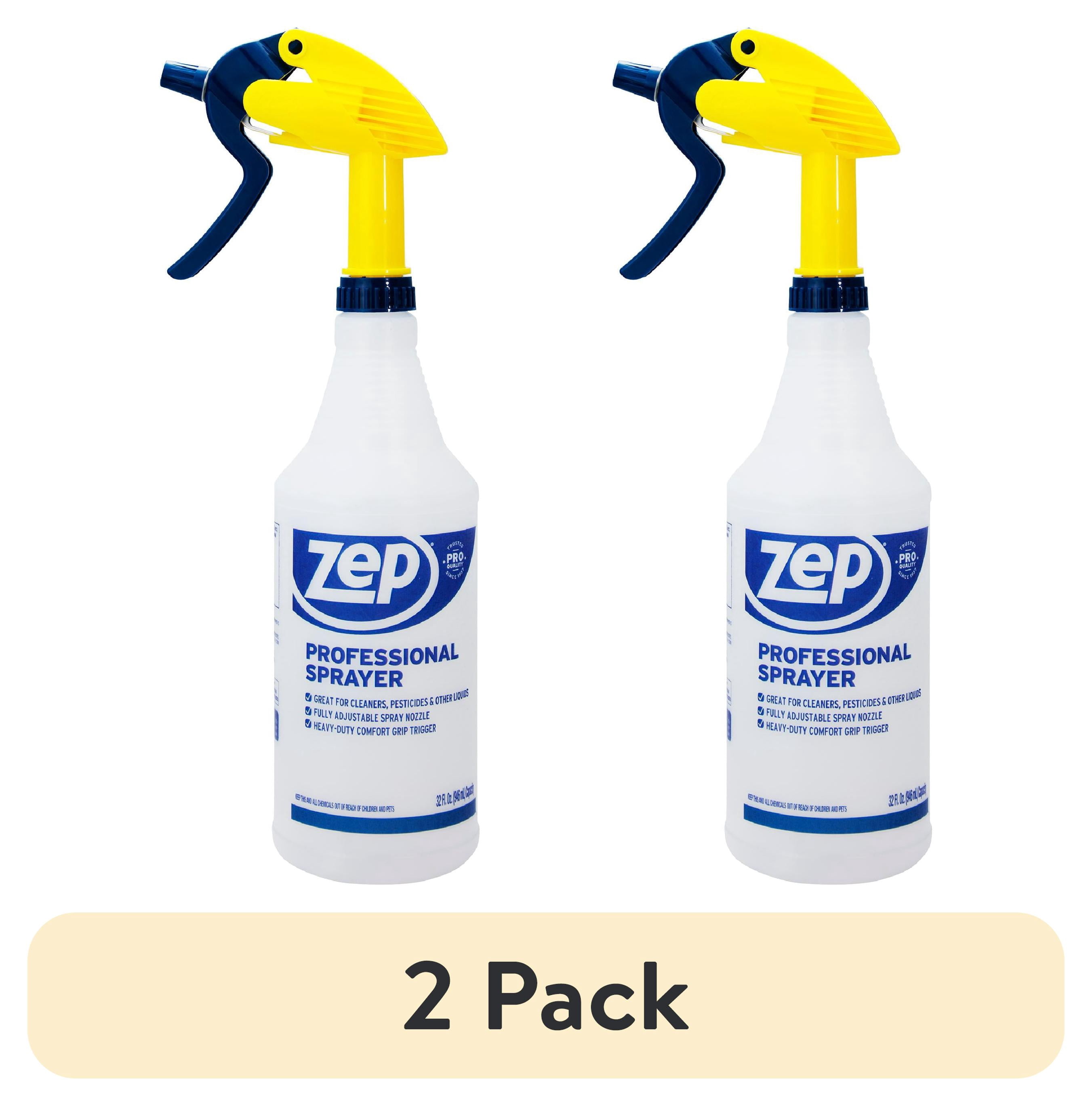 (2 pack) Zep Professional Plastic Spray Bottle, 32 oz, Adjustable ...