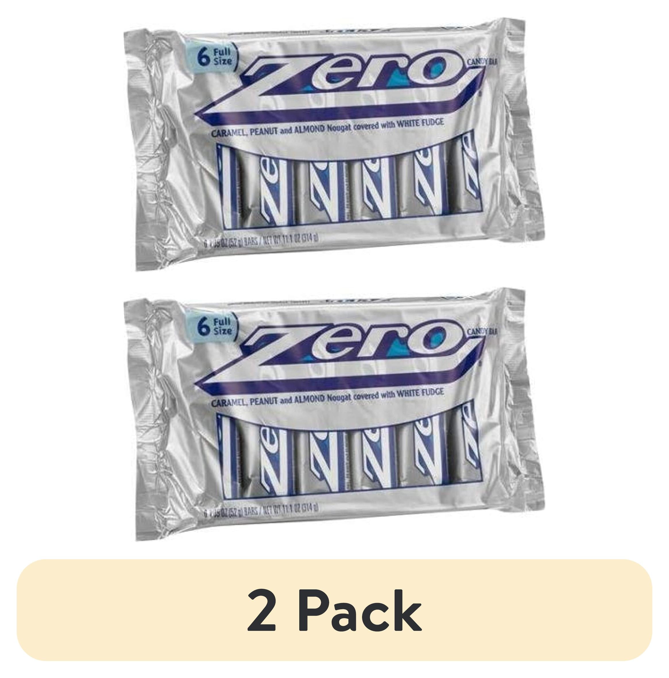 (2 pack) Zero Candy Bars, 1.85 Oz, 6 Count - Walmart.com