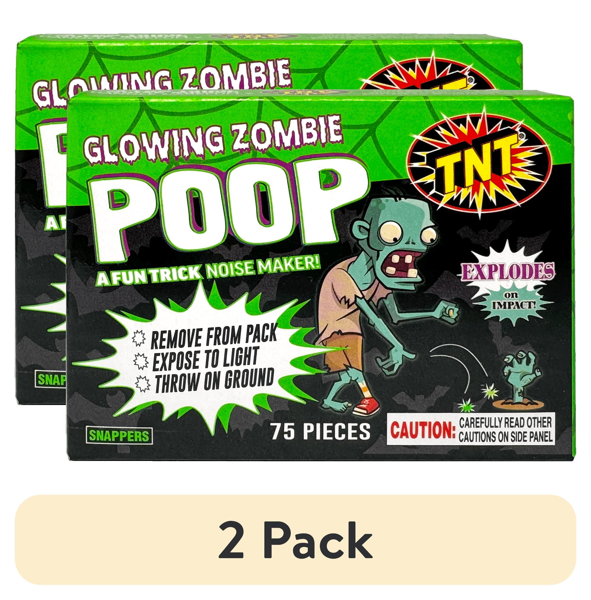 (2 pack) Zombie Poop, TNT Fireworks, Novelty Pop Its, Glow In The Dark ...