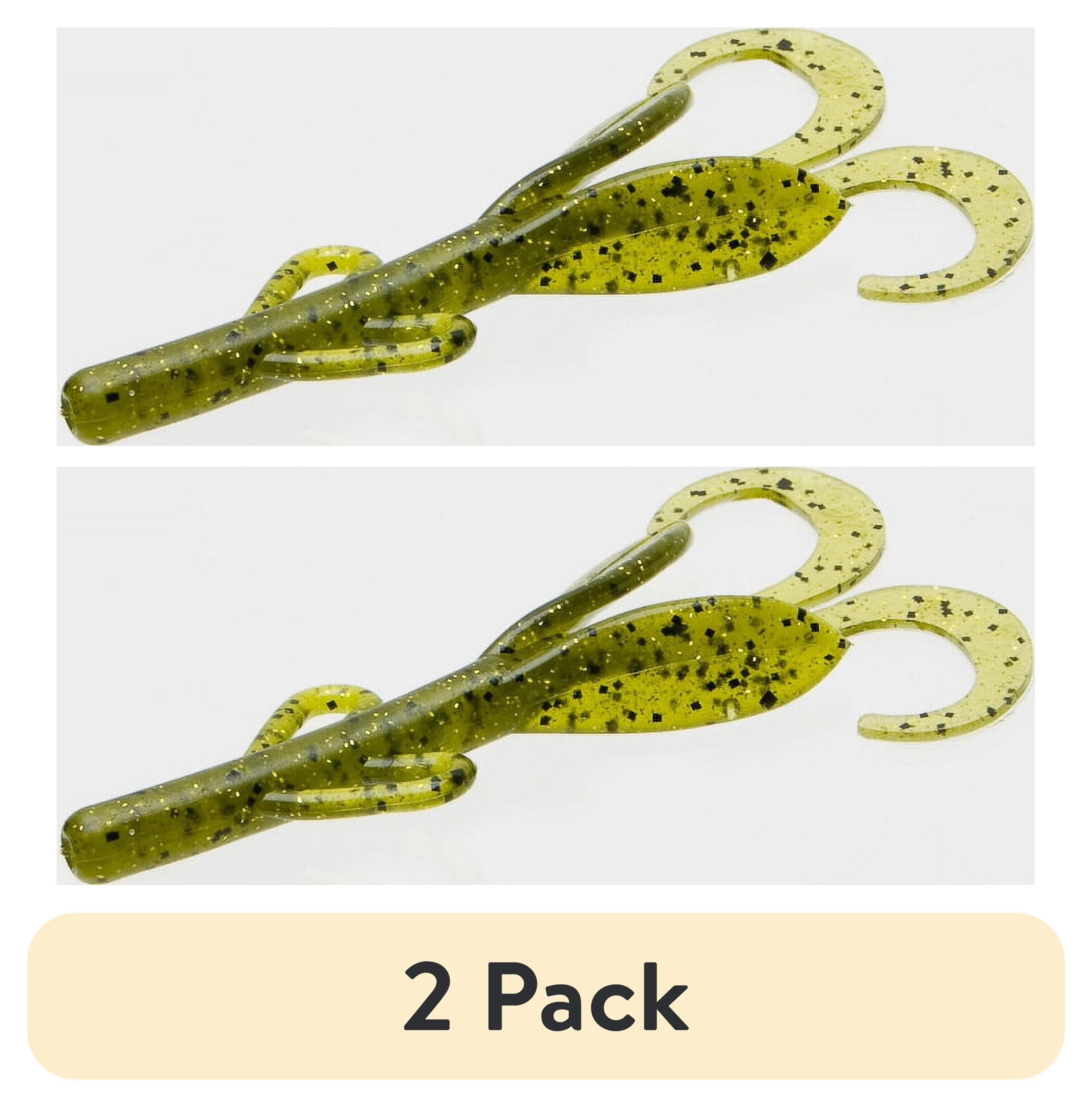 (2 pack) Zoom Baby Brush Hog Freshwater Fishing Soft Bait for Bass ...