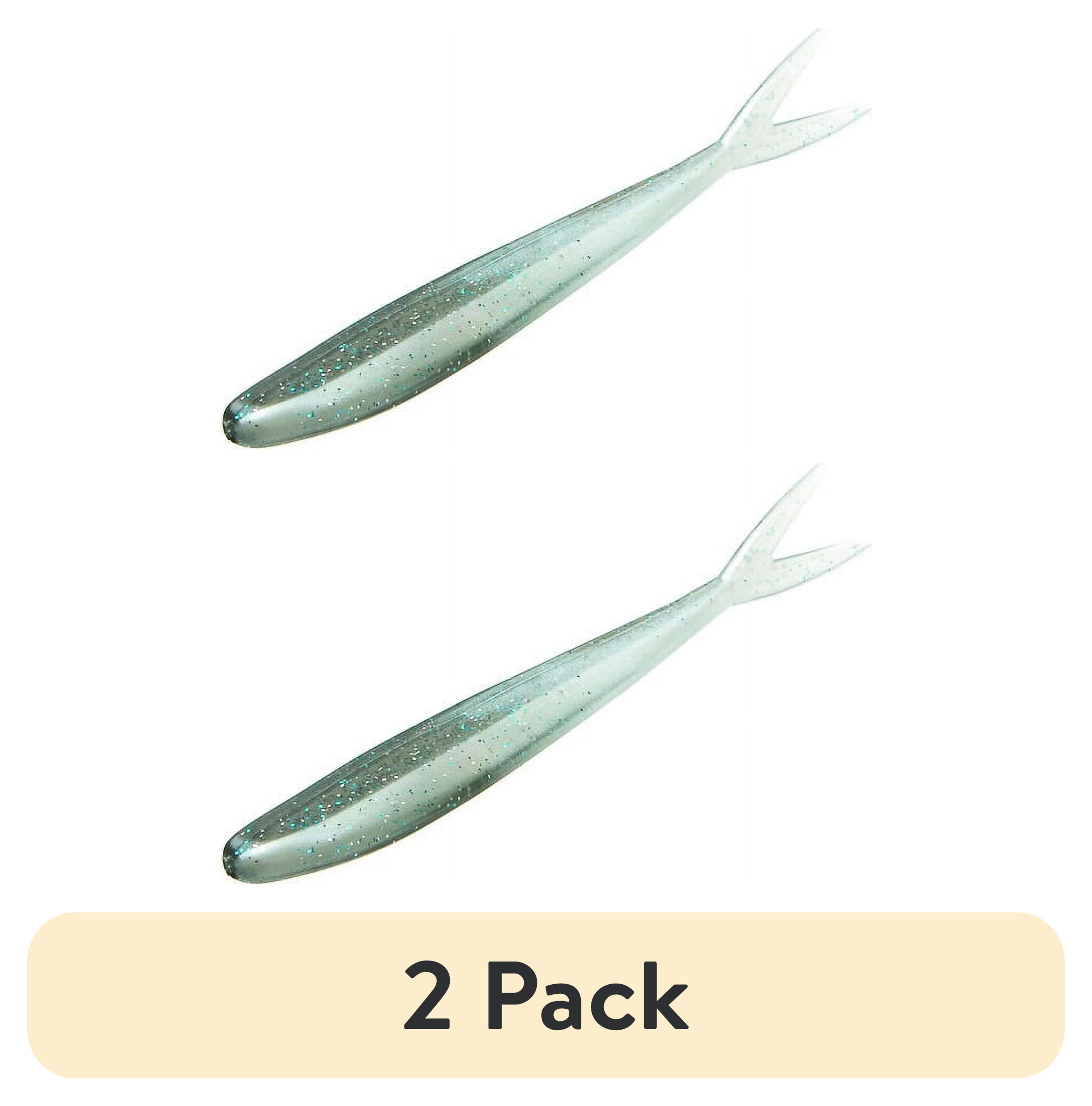 (2 pack) Zoom Fluke 4'' Smokin Shad 10pk - Walmart.com