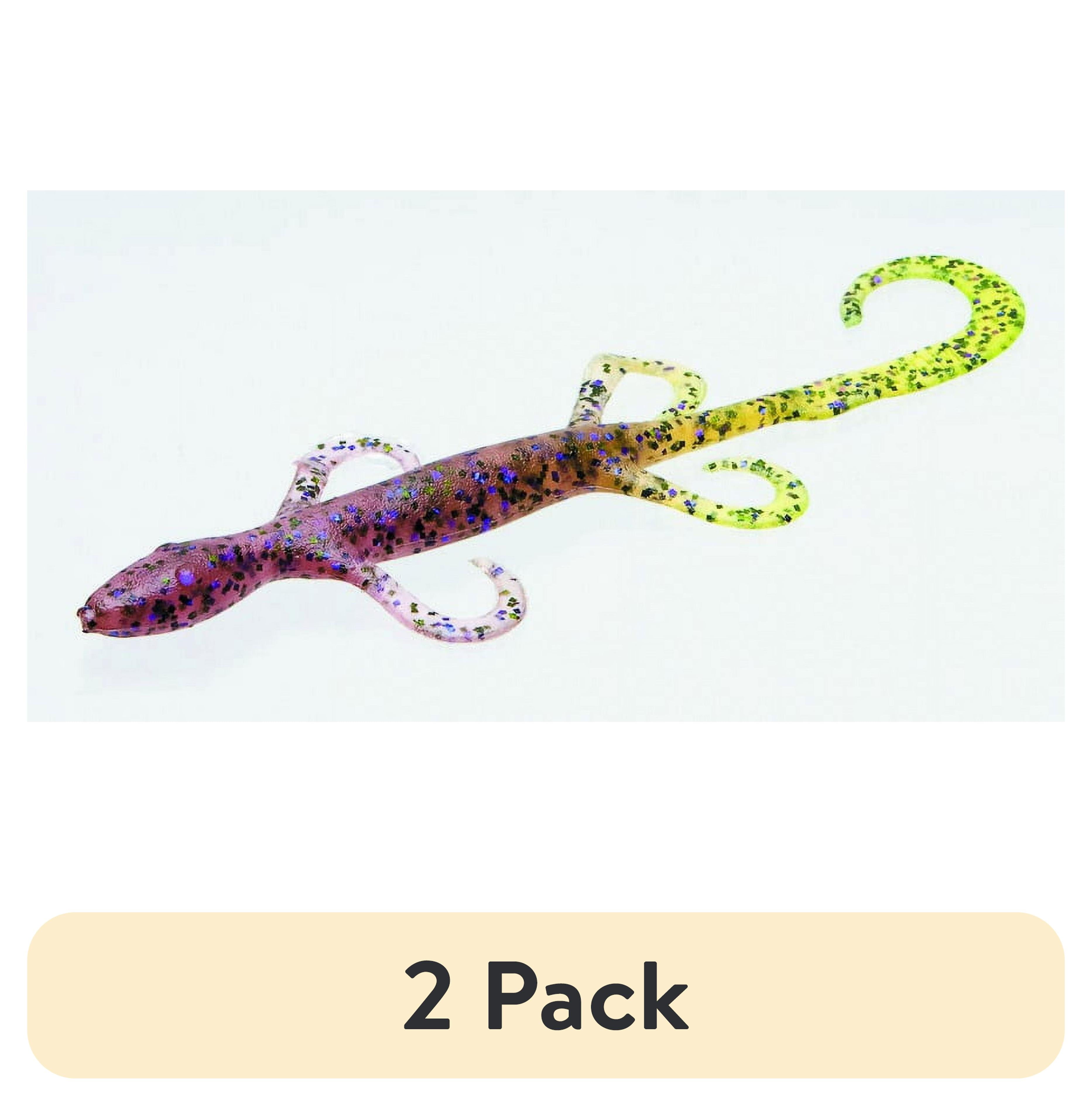 Zoom 2 Pack 6 Inch Cotton Candy Chart Soft Plastic Curly Tail Fish Bait ...