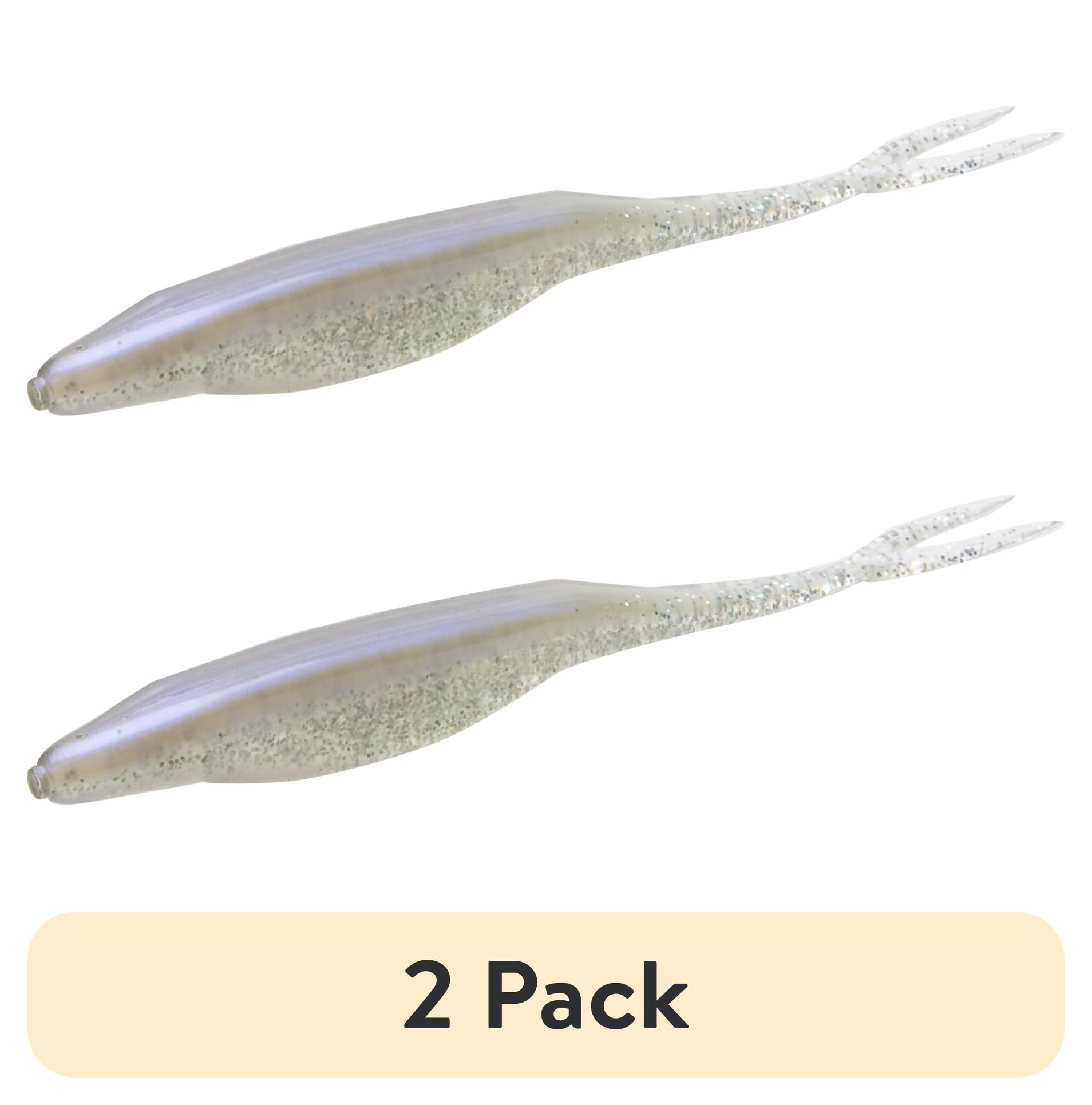(2 pack) Zoom Super Fluke 5'' Rainbow Shad 10pk - Walmart.com