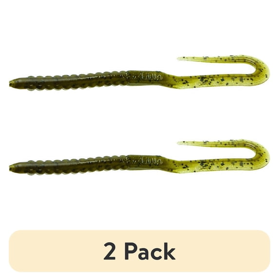 Zoom U-Tale 75 Green Pumpkin Worm - 20pk - Bass Fishing Bait - Walmart.com