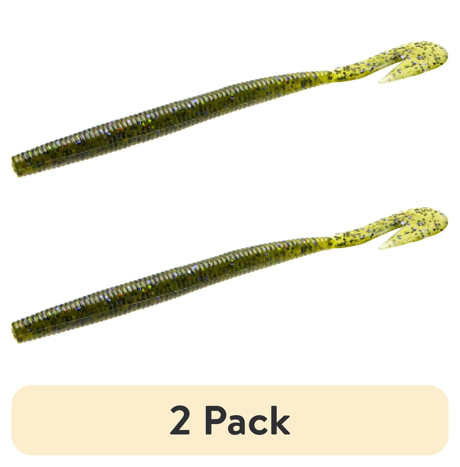 (2 pack) Zoom Ultra-vibe Speed Worm Freshwater Bass Soft Plastic ...