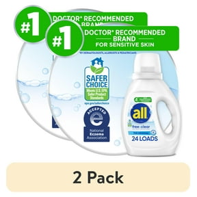 all, Free Clear Liquid Laundry Detergent, 30 oz, 24 Loads - Walmart.com