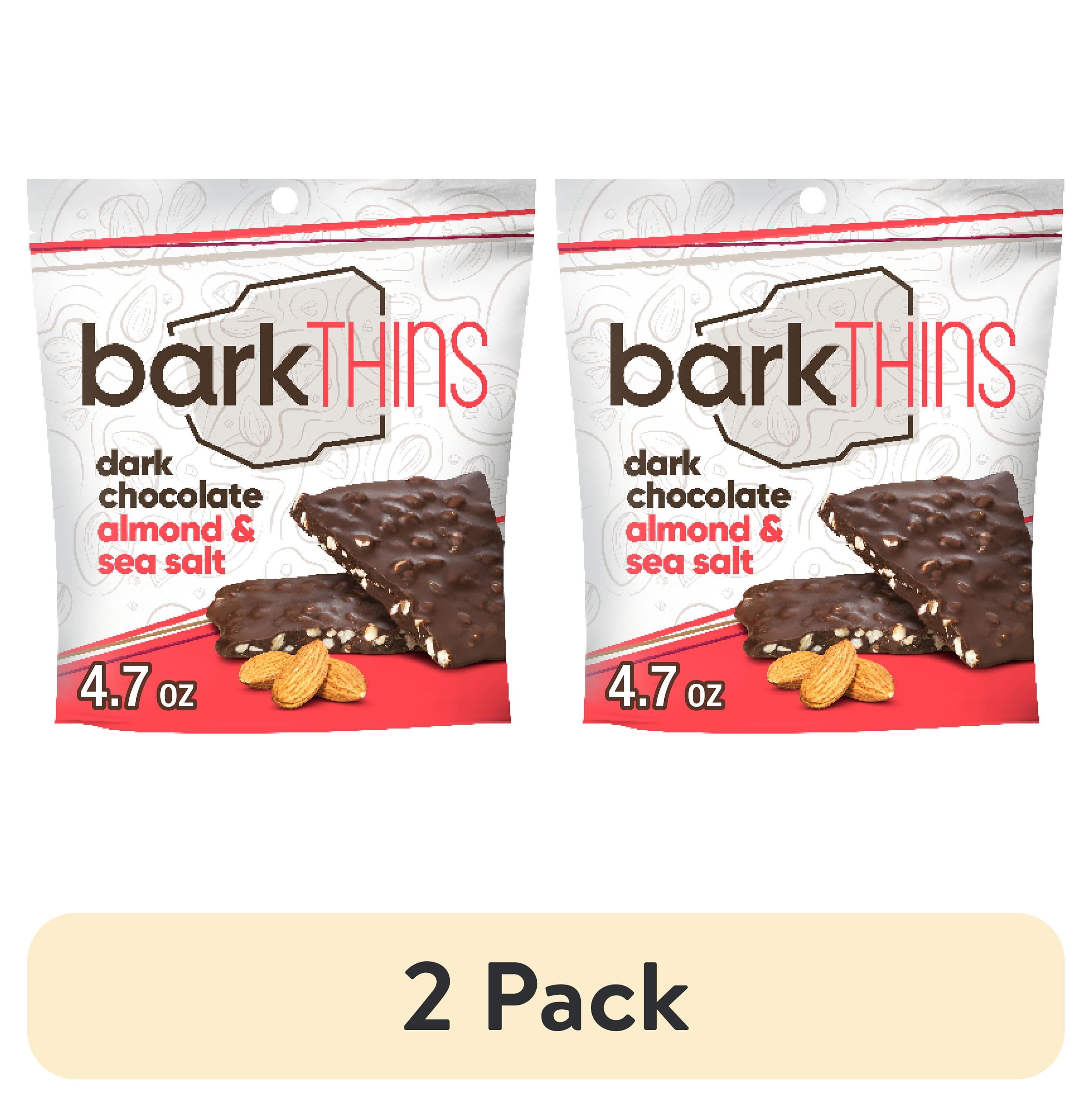 (2 pack) barkTHINS Dark Chocolate, Almond and Sea Salt Snacking ...