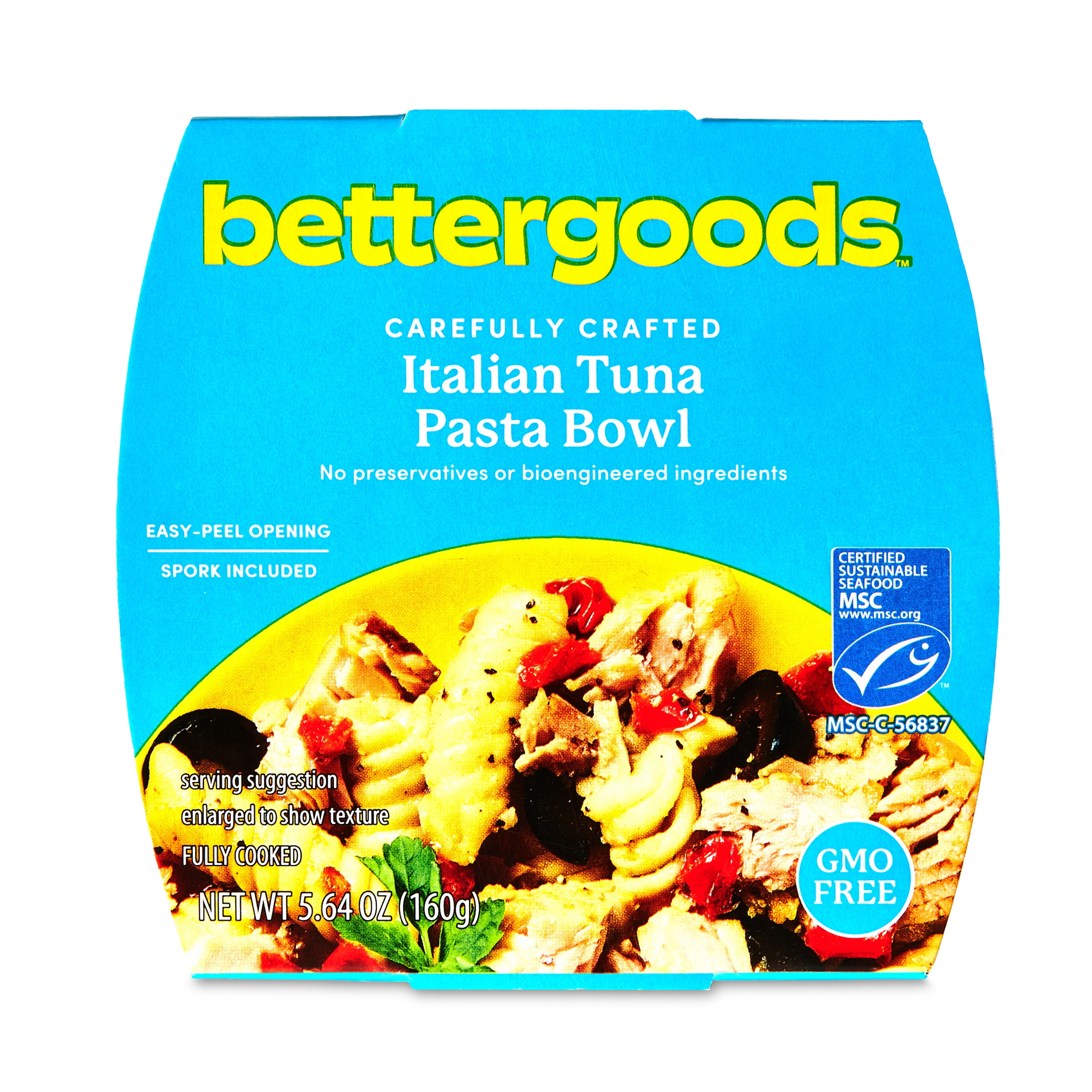 (2 pack) bettergoods Italian Tuna Pasta Bowl, MSC Certified, 5.64 oz ...