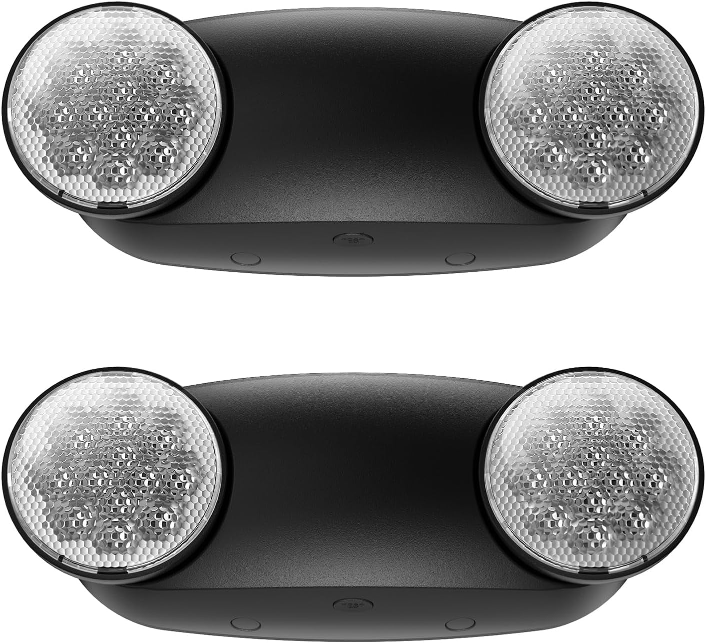 2-pack black emergency lights with battery backup - adjustable insect ...