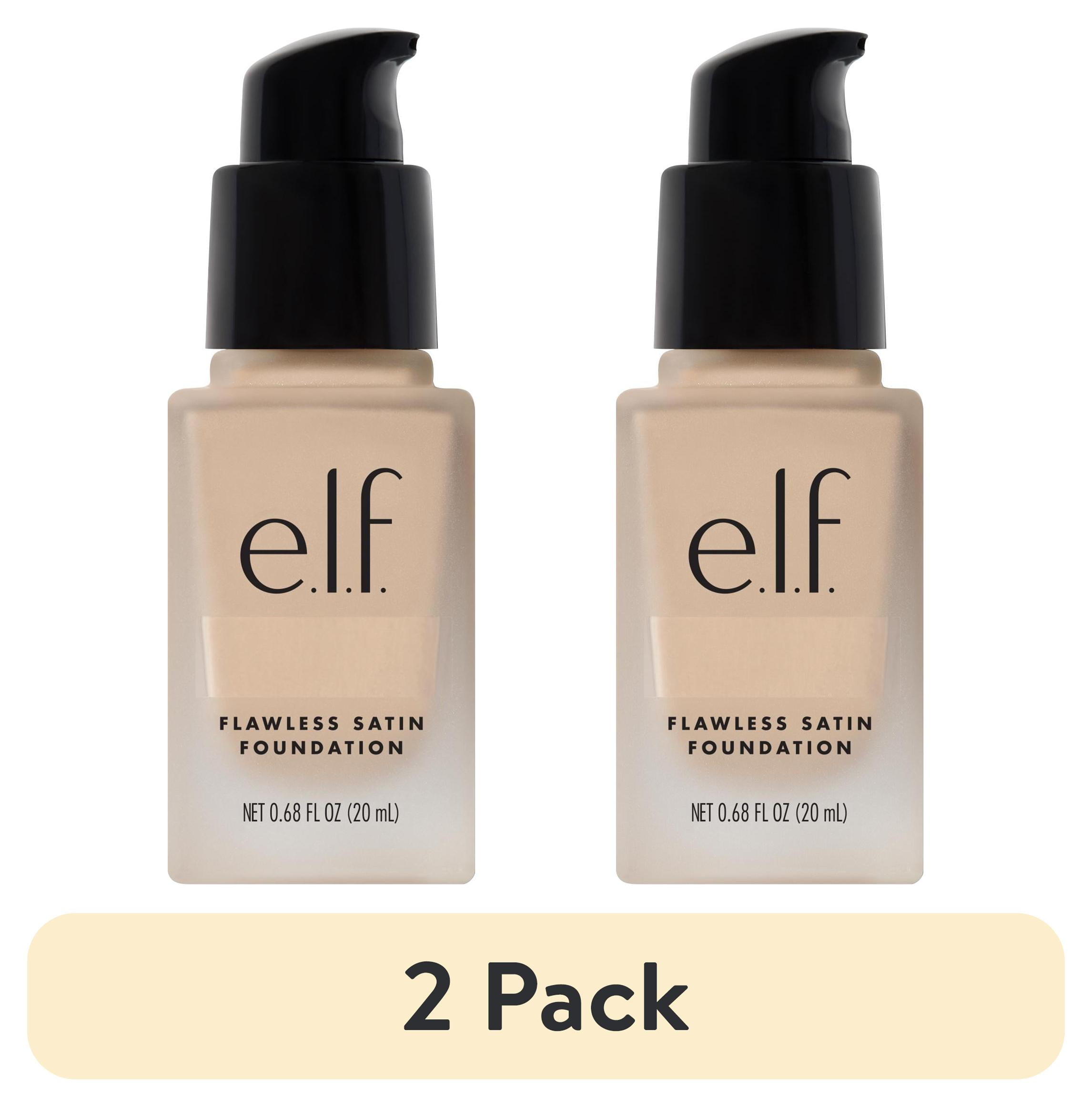 (2 pack) e.l.f. Flawless Satin Foundation, Beige, 0.68 fl oz - Walmart.com