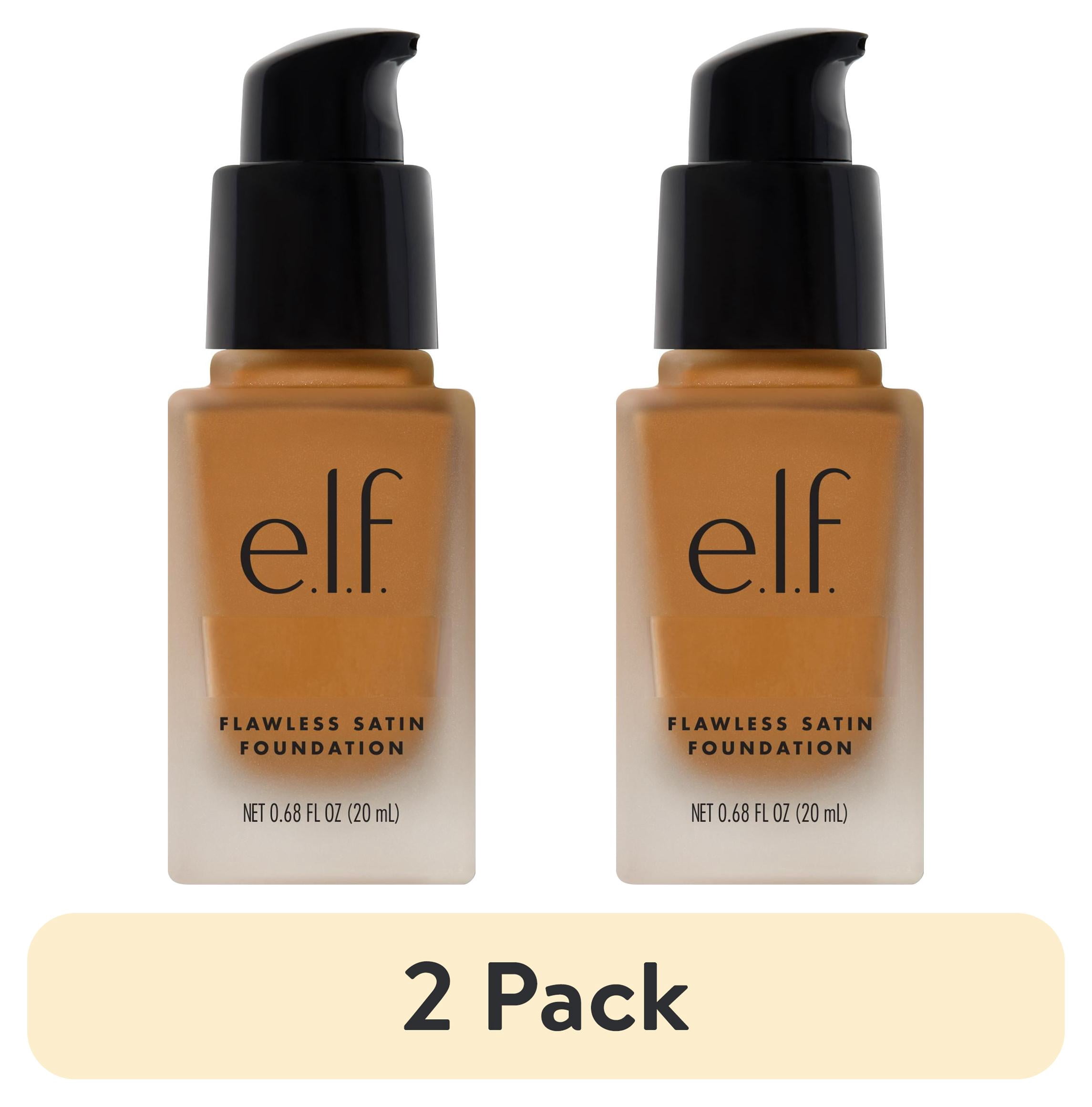 (2 pack) e.l.f. Flawless Satin Foundation, Latte, 0.68 fl oz - Walmart.com