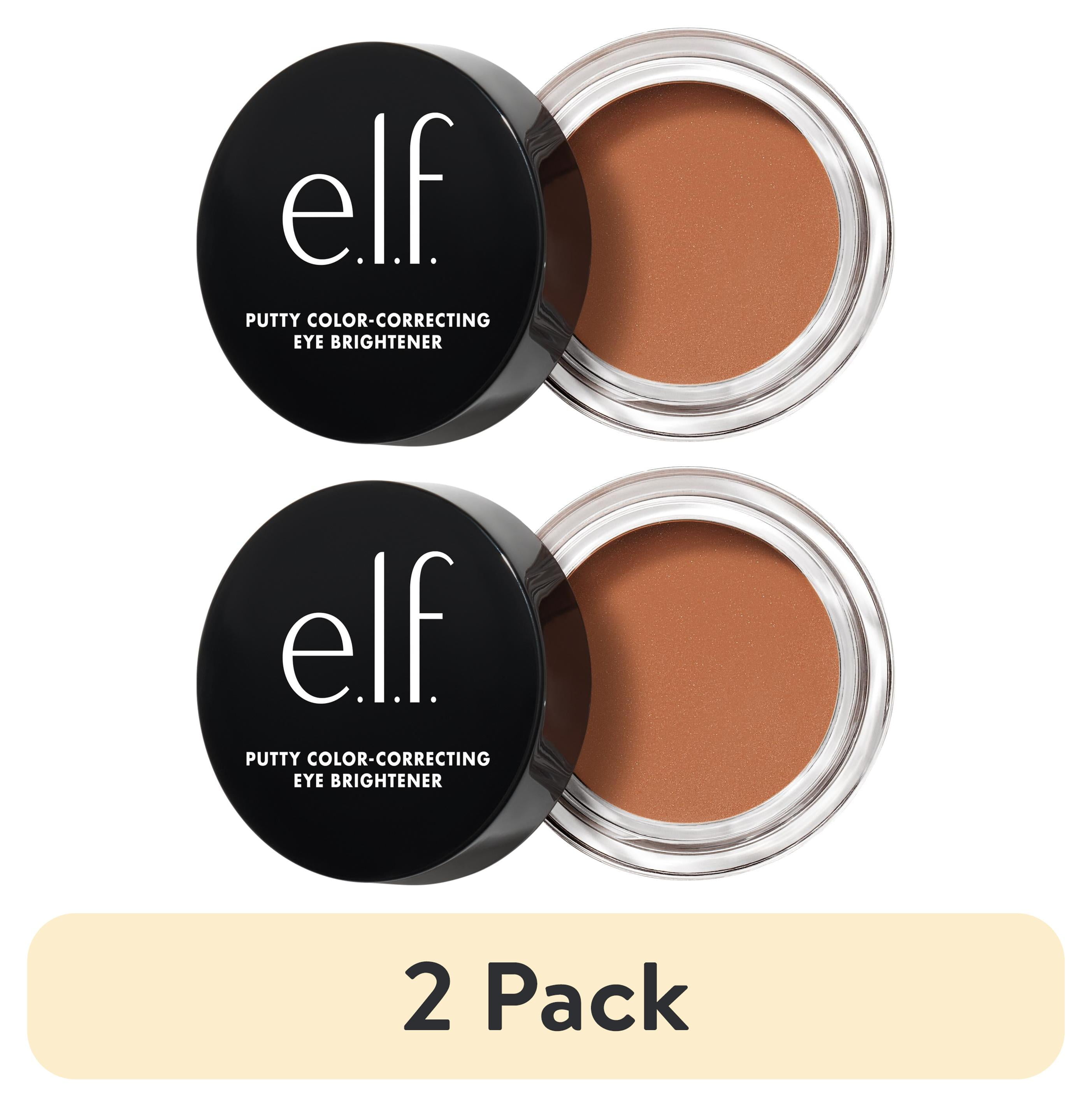 (2 pack) e.l.f. Putty Color-Correcting Eye Brightener, Tan/Deep, 0.14oz ...