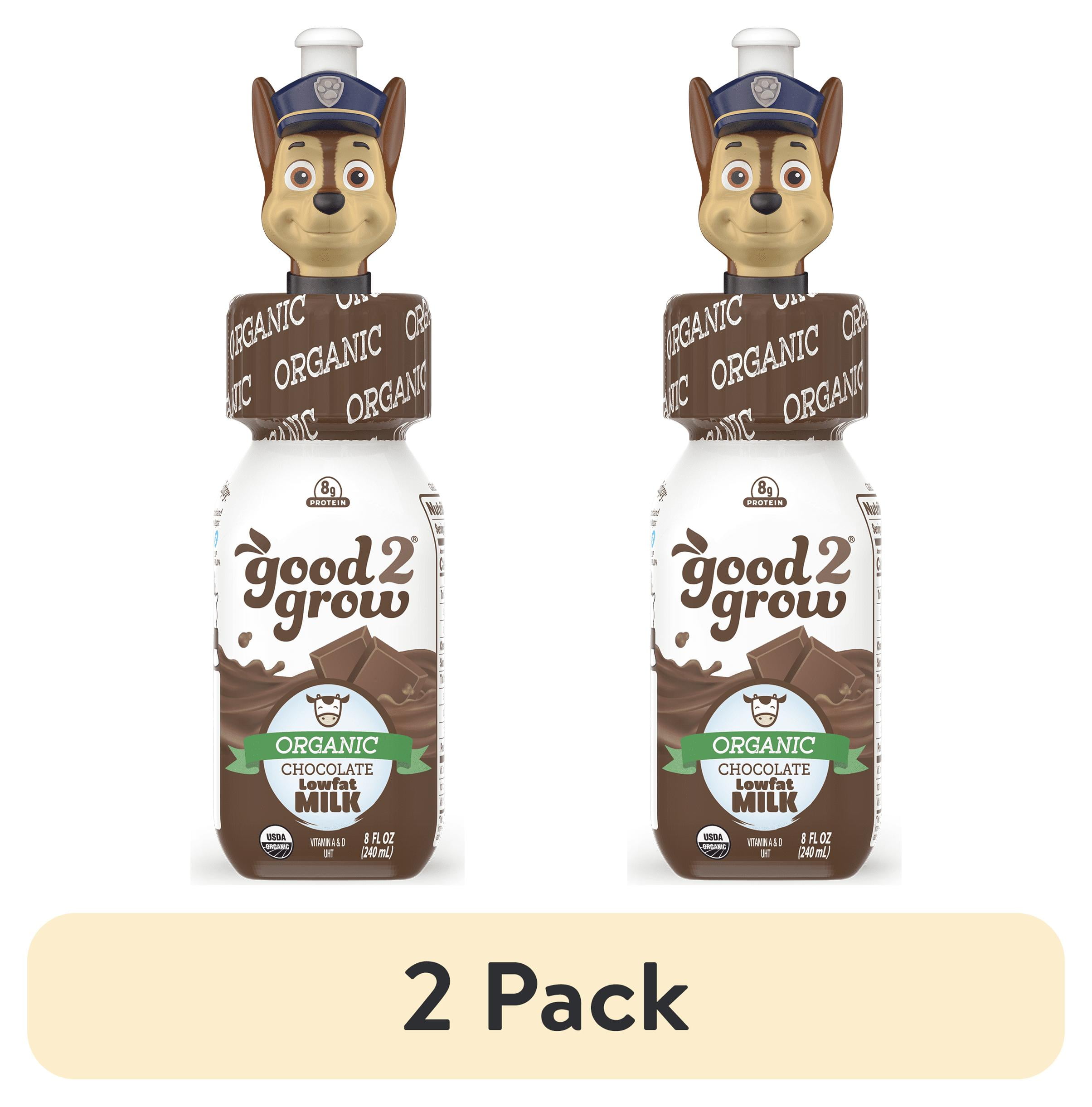 (2 pack) good2grow 8oz Organic Chocolate Milk (Character Tops Vary ...