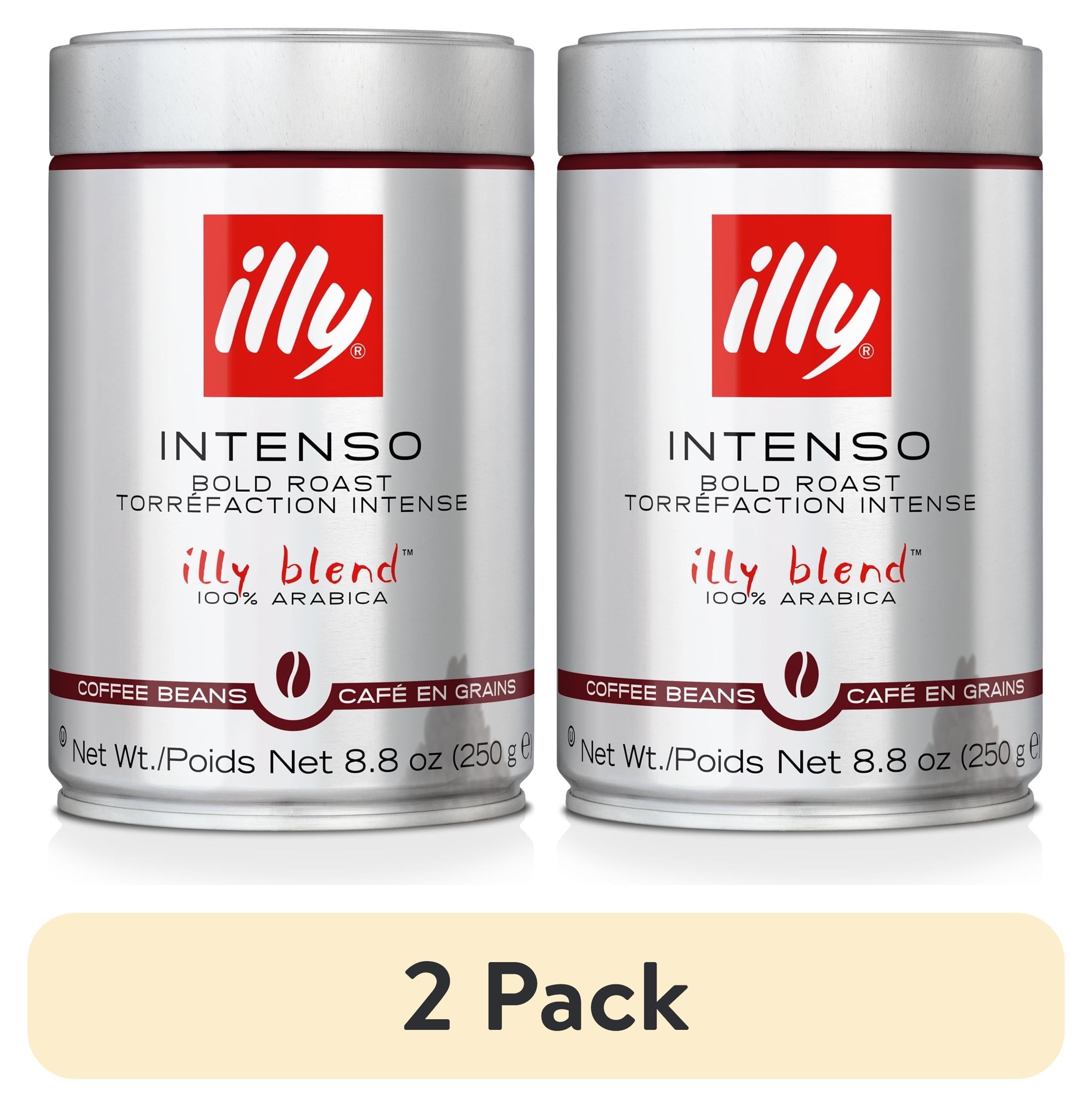 (2 pack) illy Whole Bean Coffee, Intenso Bold Roast, 100% Arabica, 8.8 ...