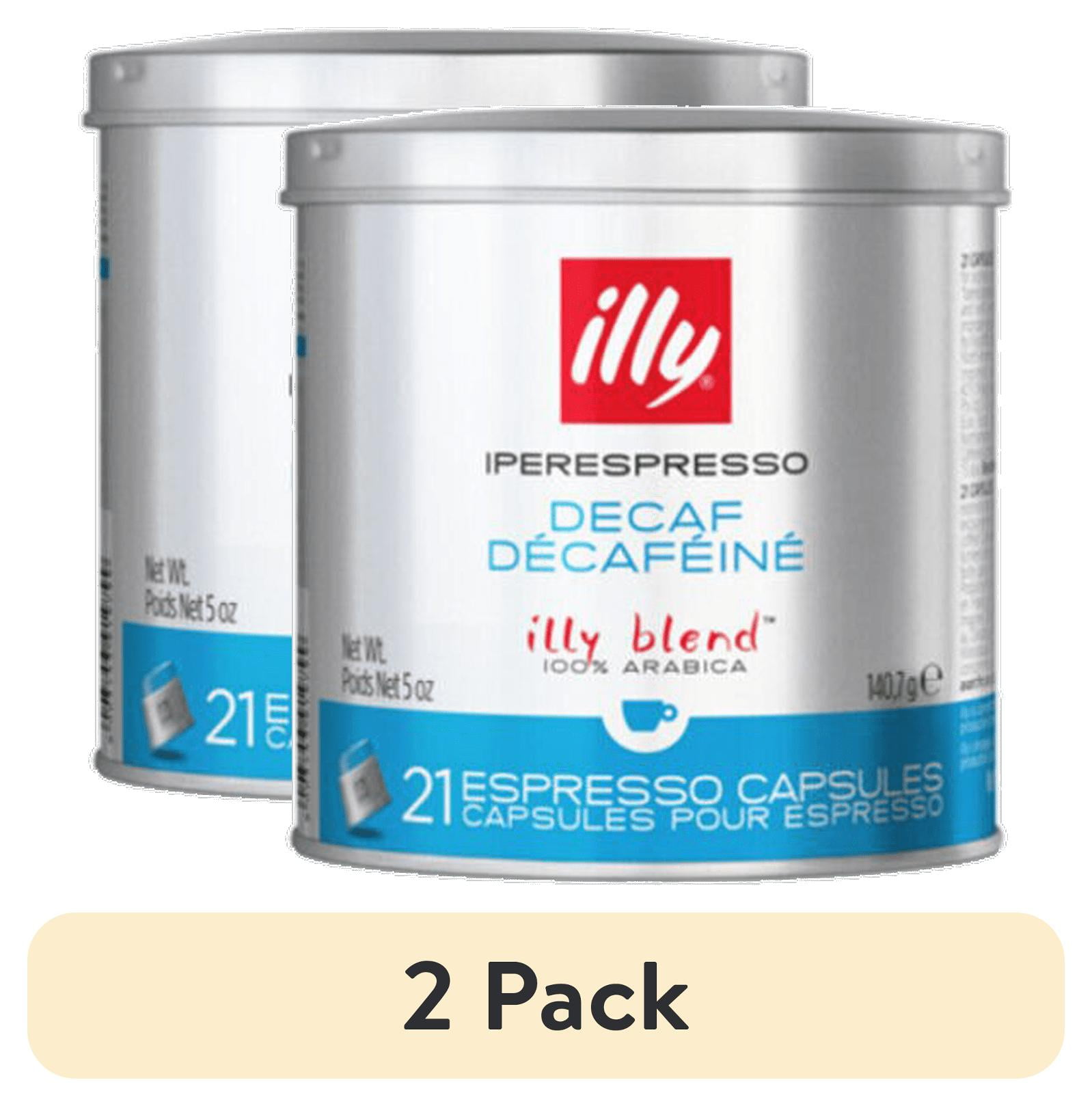 (2 pack) illy iperEspresso Capsules Decaf Espresso Coffee, 21 ct - Walmart.com